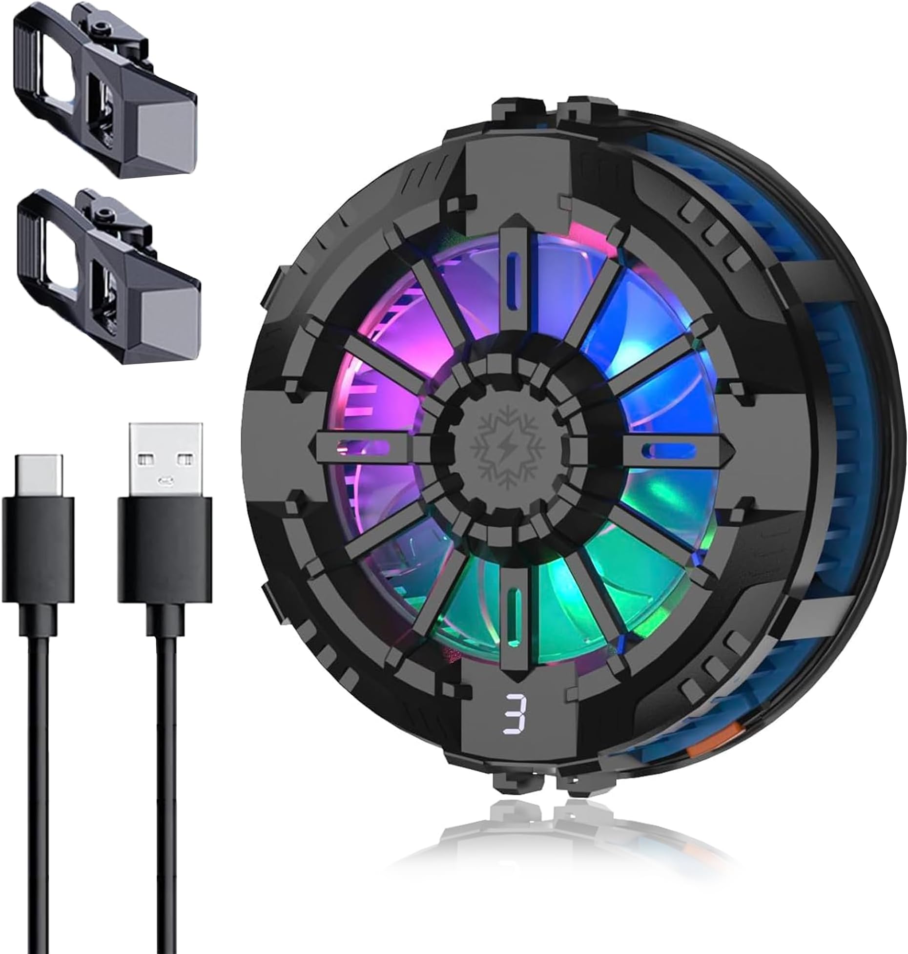 Mobile Cooling Pad Mobile Cooler Gaming Fan for Instant Cooling ...