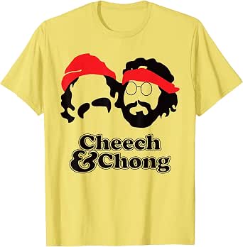 Amazon.com: Cheech & Chong - Variety of Designs T-Shirt, Men, Lemon ...