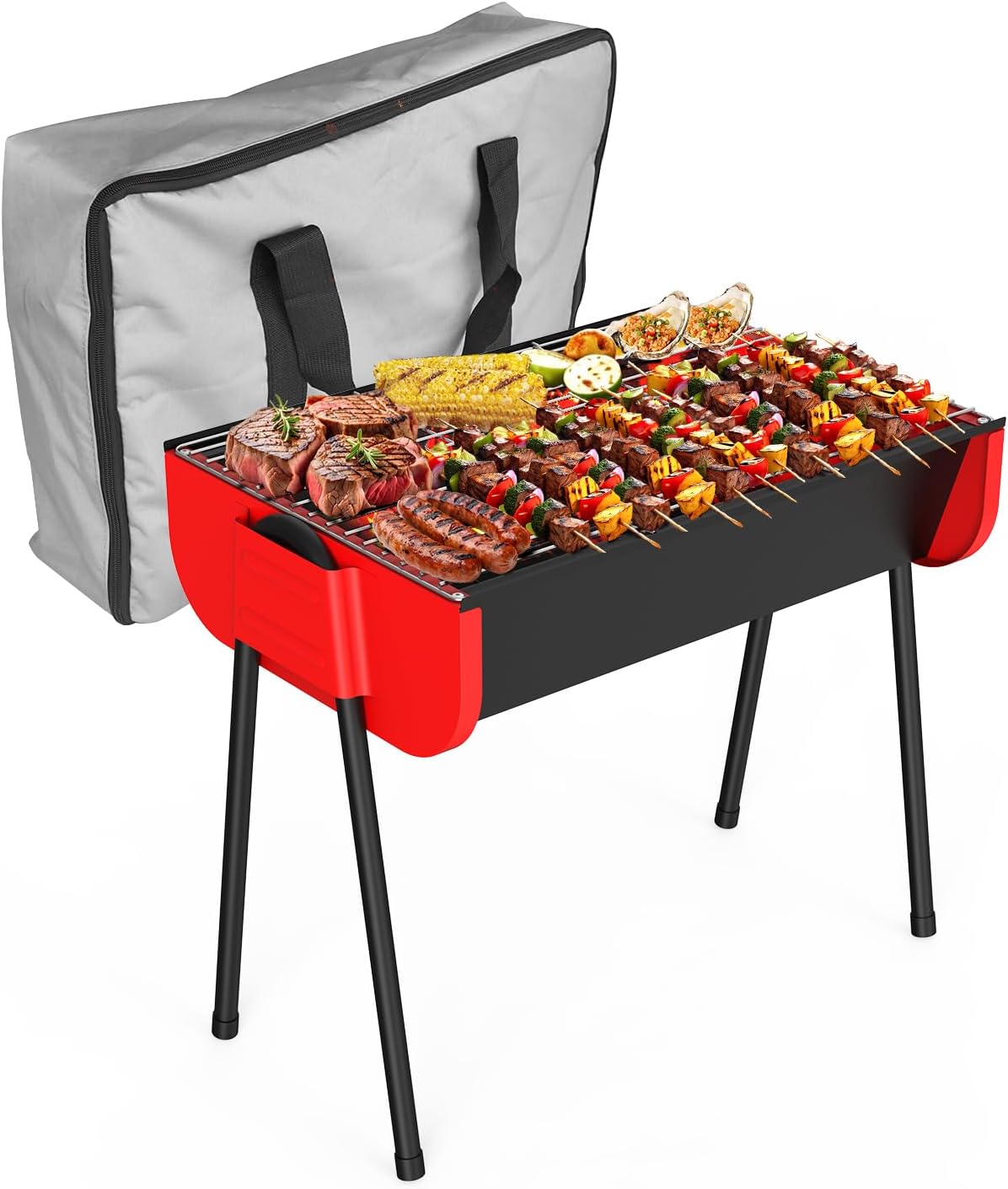 Amazon.com: GRiliFE 19 inch Charcoal Grill, Portable Barbecue Grill ...