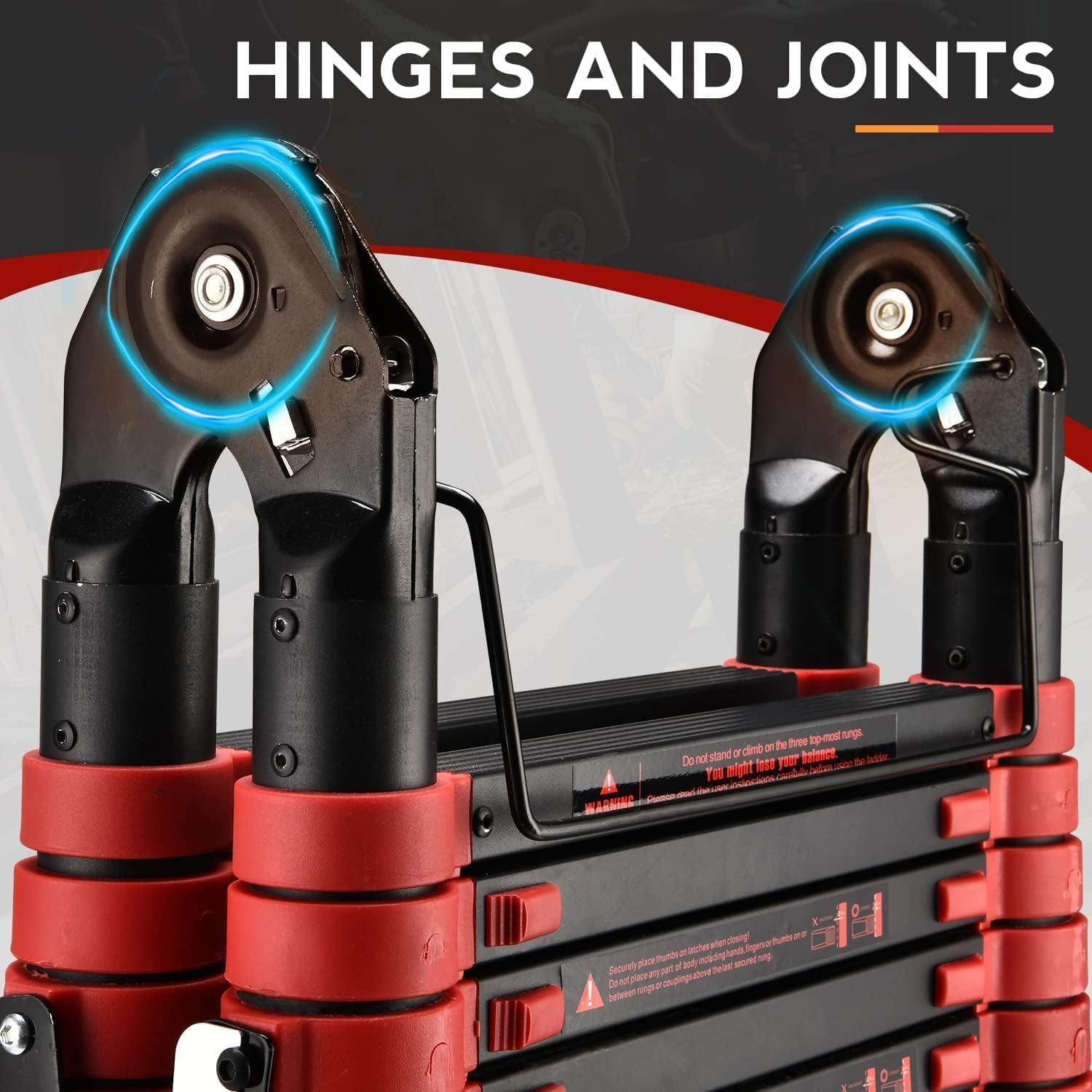 Snapklik.com : HBTower Telescoping Ladder, 16.5 FT A Frame Ladder ...