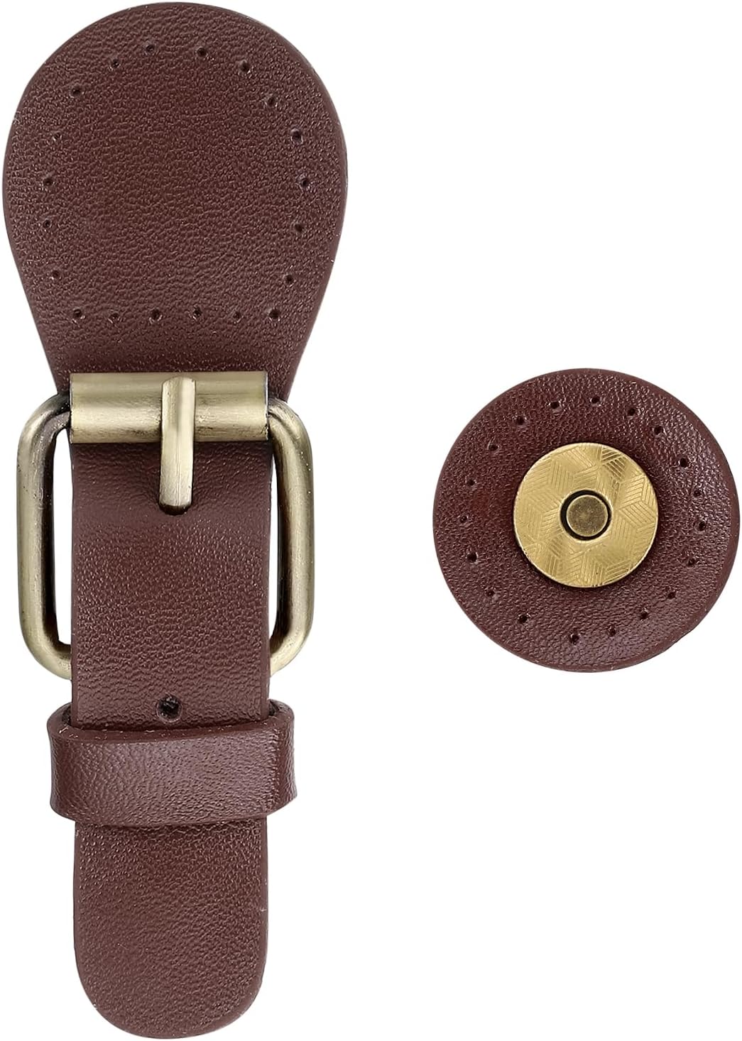 Amazon.com: uxcell 1 Pcs Leather Snap Buckles Snap Button Closure ...