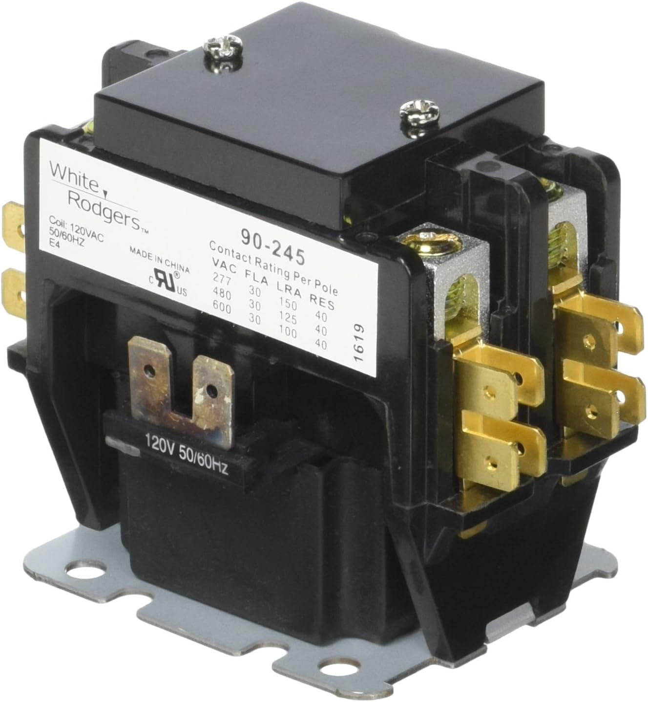 Amazon.com: White Rodgers 90-245 2 Pole Contactor 120 Volt : Industrial ...