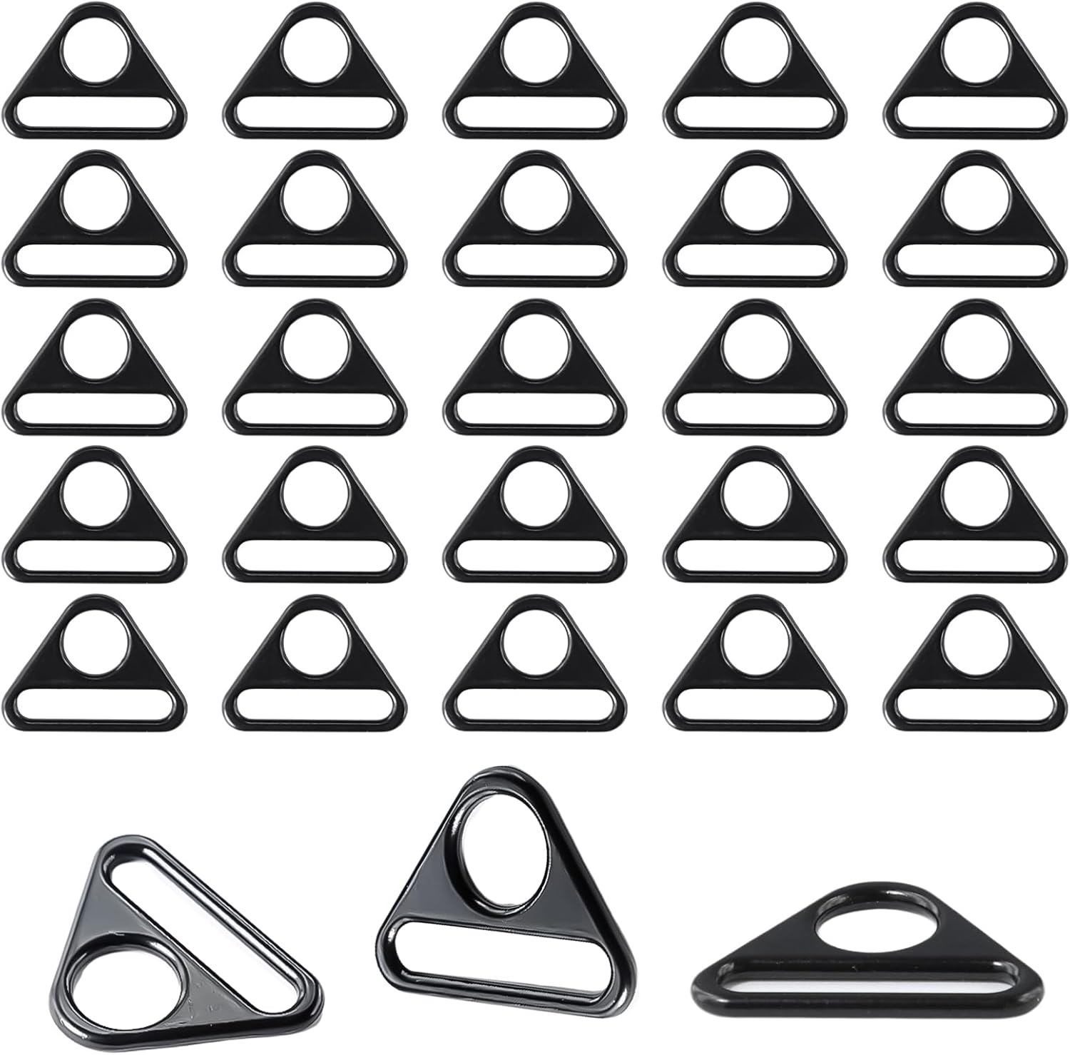 Amazon.com: PKRFCJ 20pcs 1 Inch Triangle D Rings, Bag Hardware, Metal ...