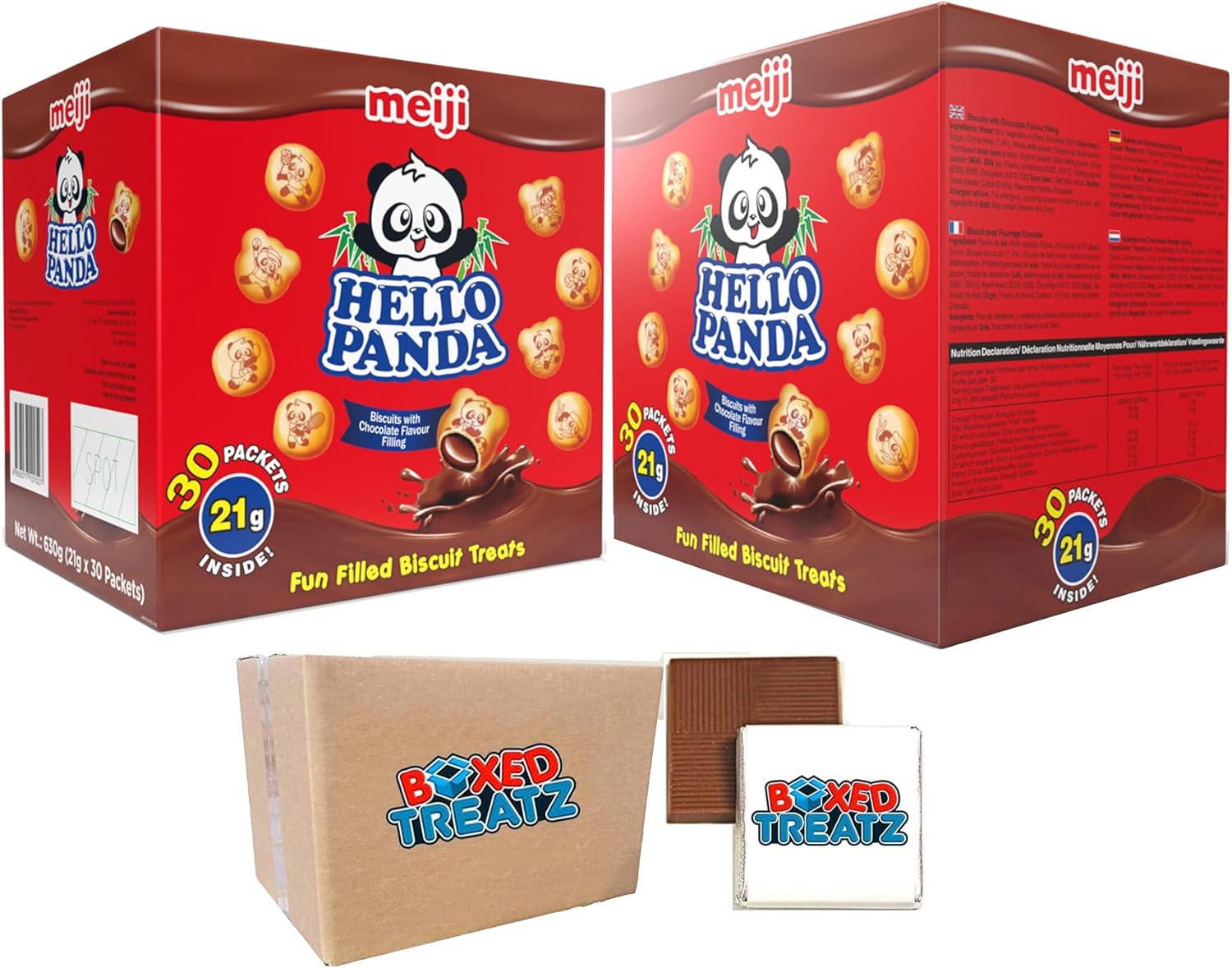 Hello Panda Chocolate Filled Biscuits - 1.26 KG (2 x 30 x 21g), Bite ...