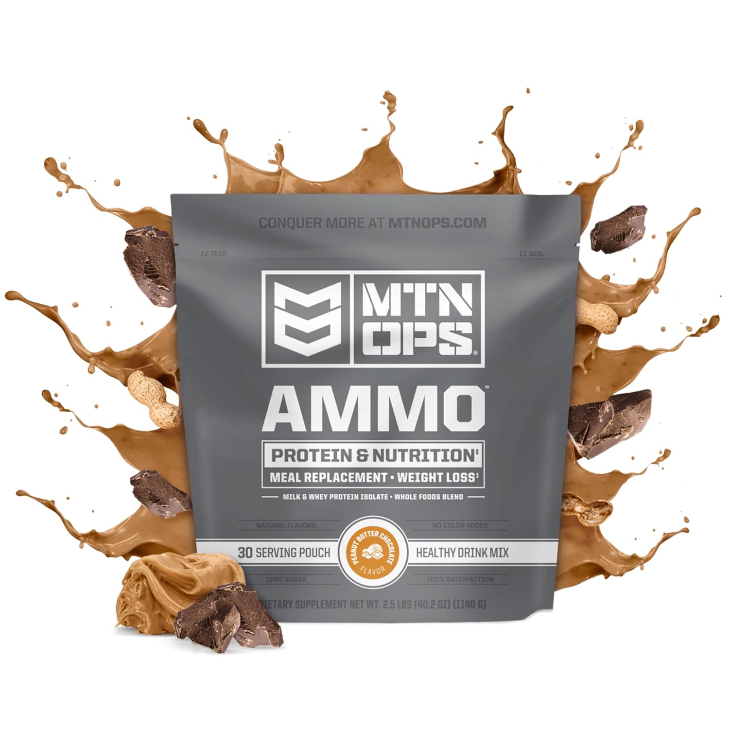 Amazon.com: MTN OPS Ammo Protein Powder Meal Replacement Shake for Lean ...