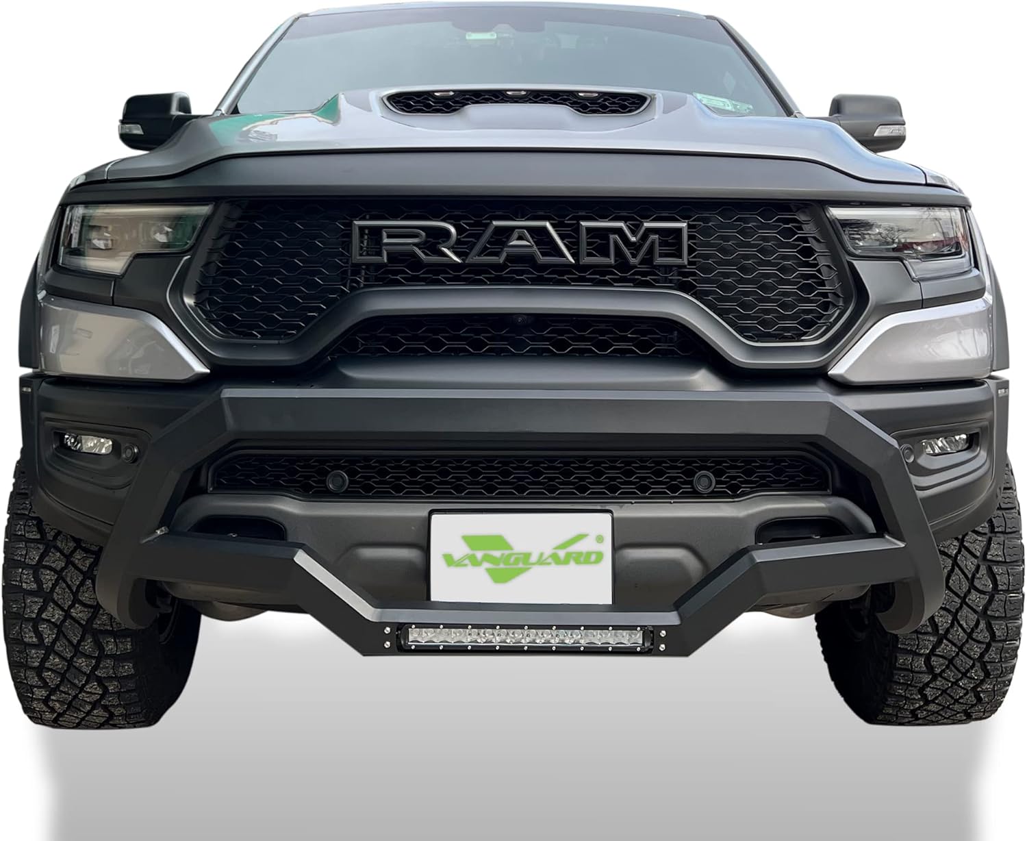 Amazon.com: Vanguard Black Optimus Contour Series Bull Bar with LED ...