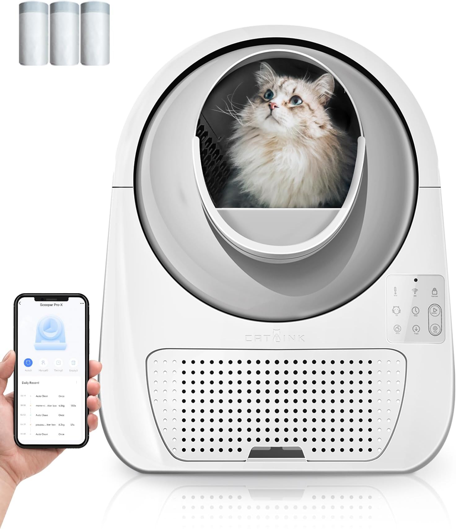 Amazon.com : CATLINK Self Cleaning Automatic Litter Box for Cats ...