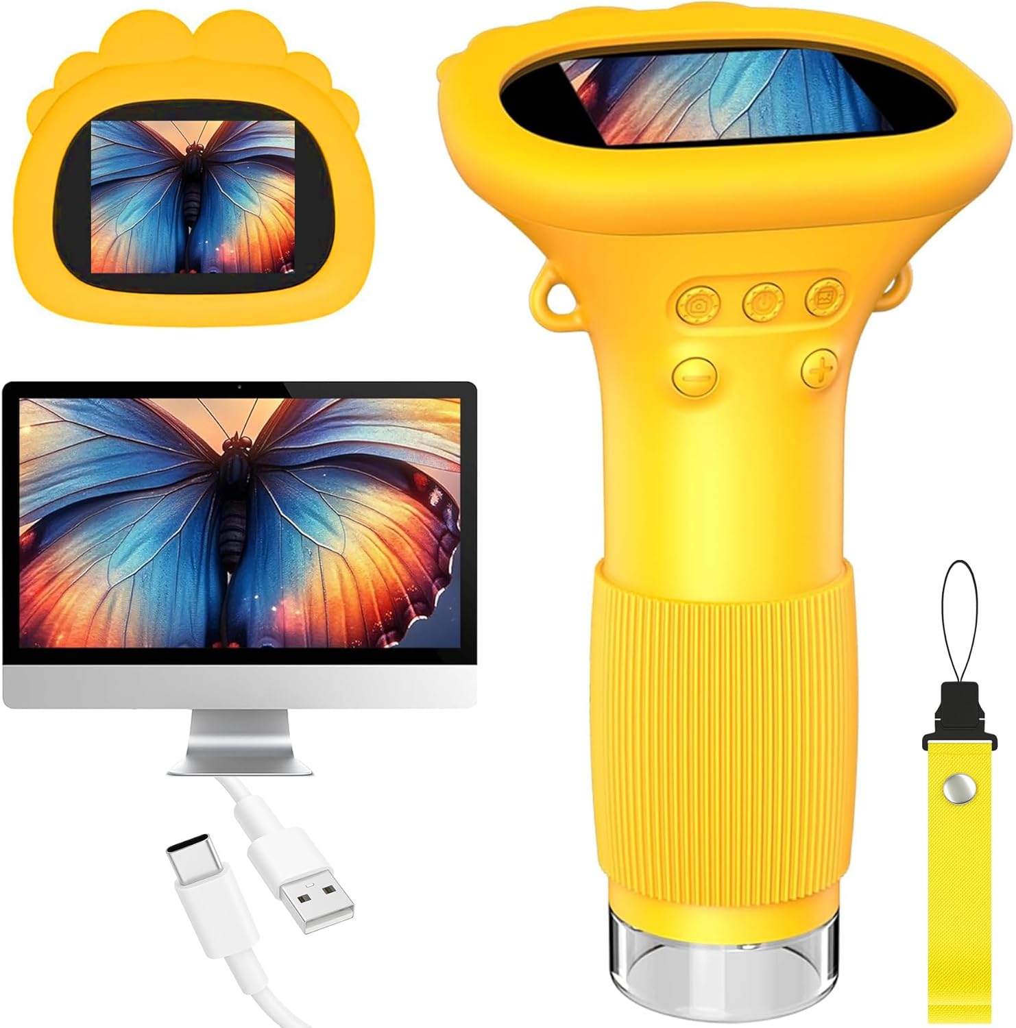 Amazon.com: T TAKMLY Digital Microscope Camera Portable Handheld ...