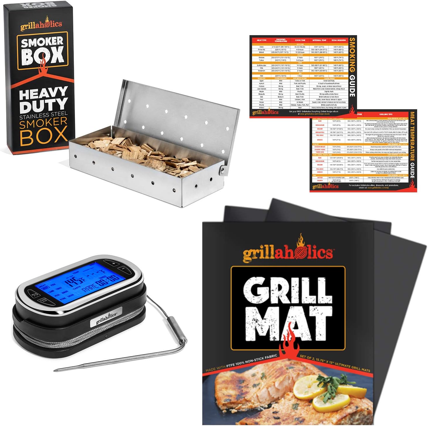 Amazon.com : Grillaholics Grillmaster’s Upgrade Bundle - Includes Set ...