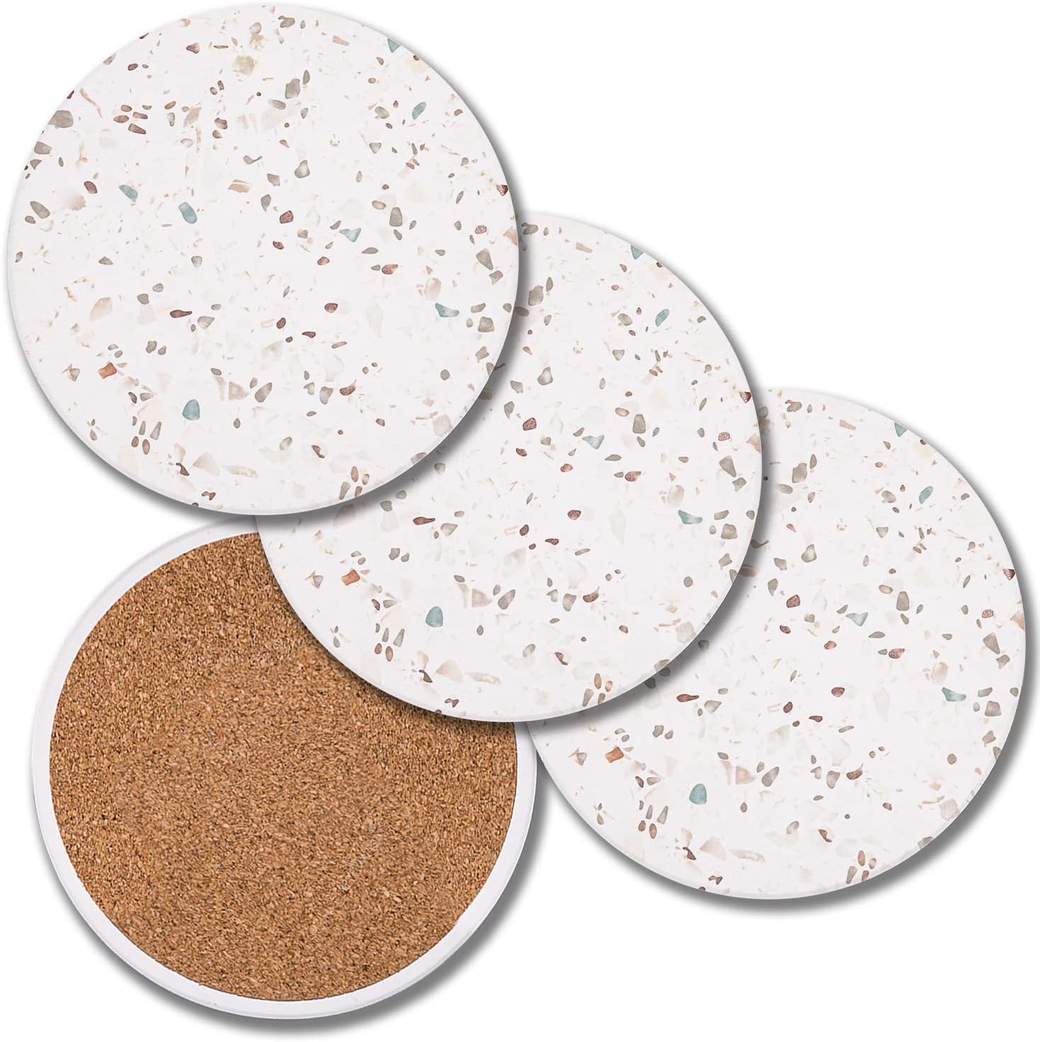 4 Coasters, Water Absorption, For Home Use, Drink and Work, Water ...