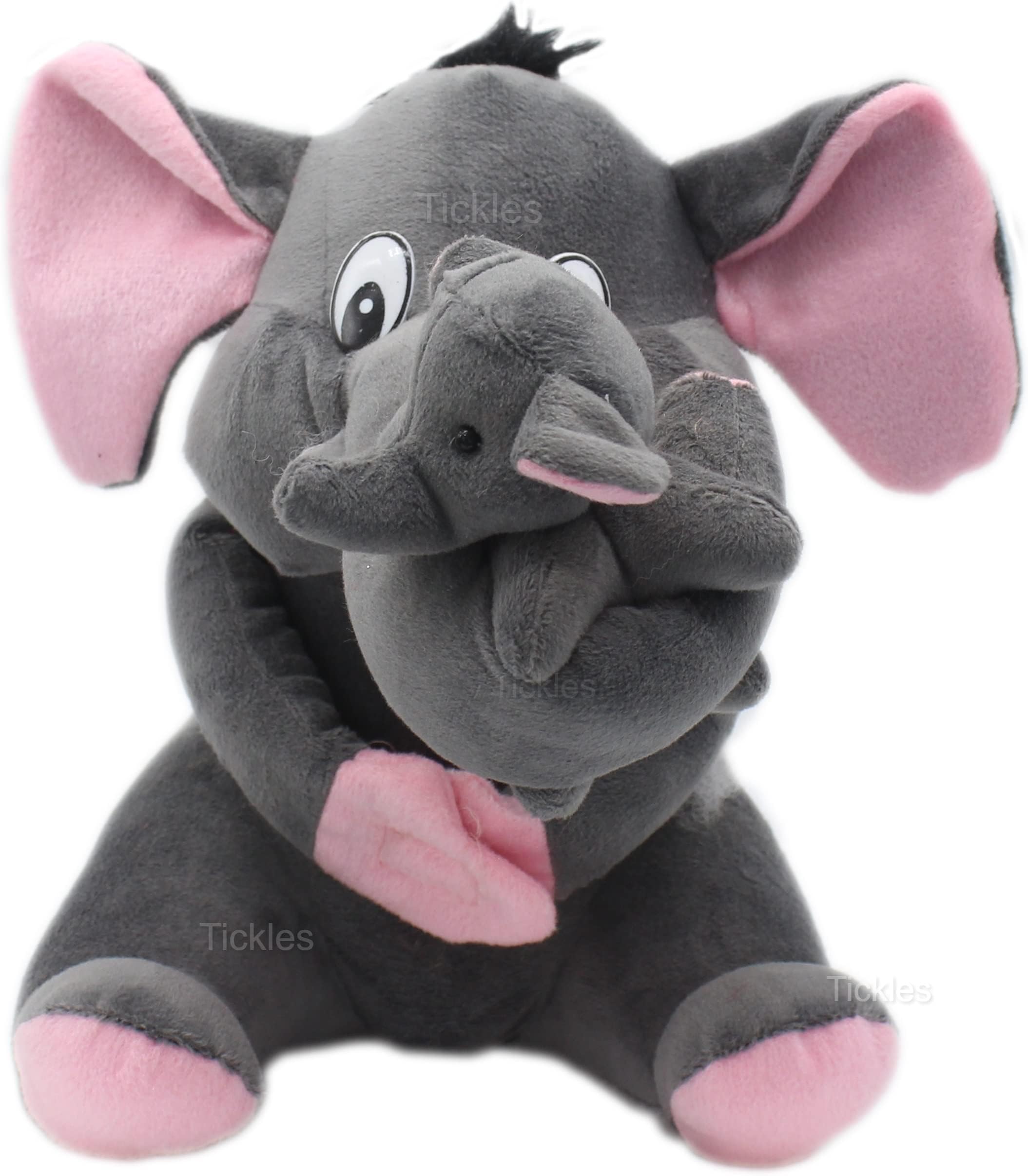 Buy Tickles Elephant Mother with Baby Soft Stuffed Plush Animals Toy ...