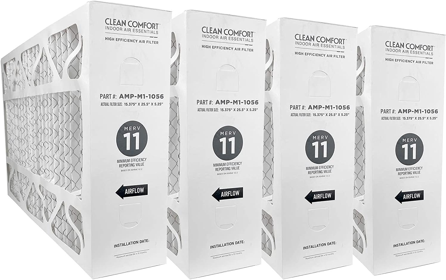 Clean Comfort AMP-11-2020-45 (2-Pack) - 20" x 20" x 4.5" Media Air ...