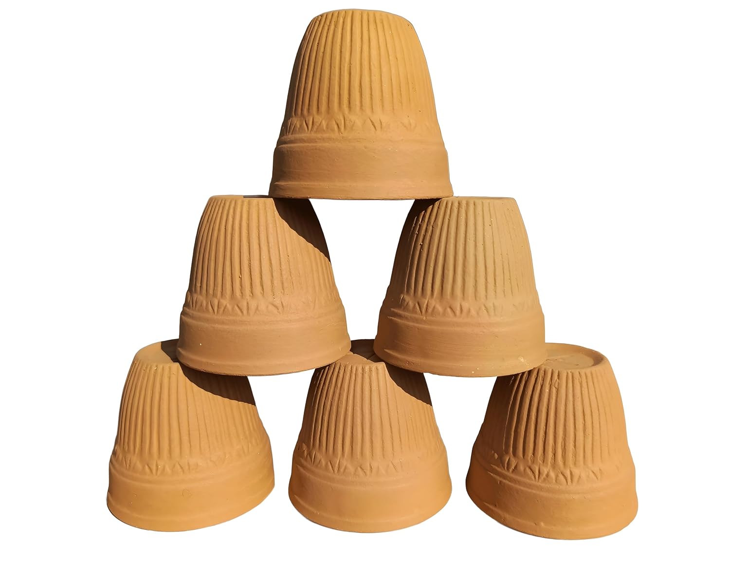 Buy The Home Care Ceramic Mitti Kullad/Kullar/Kulhad Tea Cups/Kulhad ...