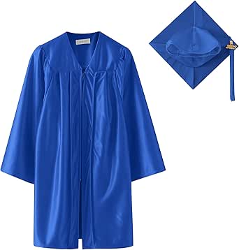 Amazon.com: Unisex Boys Girls Graduation Gown and Cap 2 Pieces Set ...