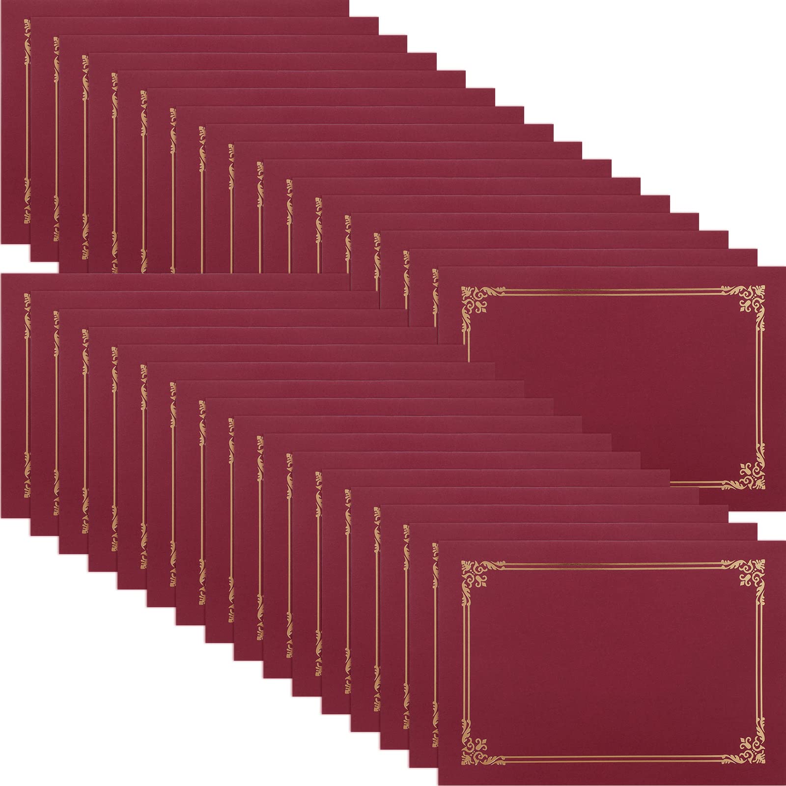 Bordures De Certificat Rouge