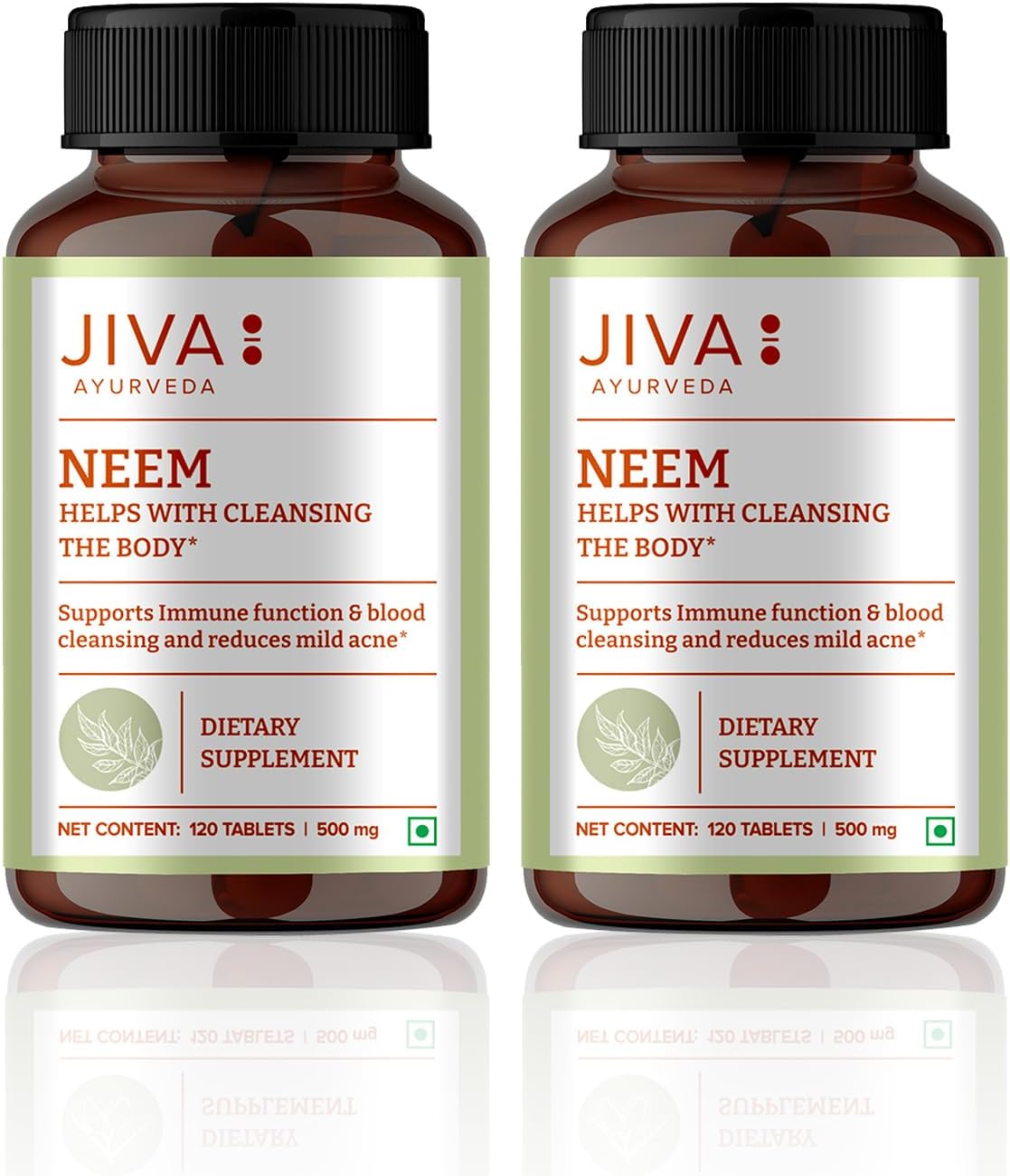 Amazon.com: JIVA Ayurveda Neem Tablets 100% Natural Ayurvedic Herbal ...
