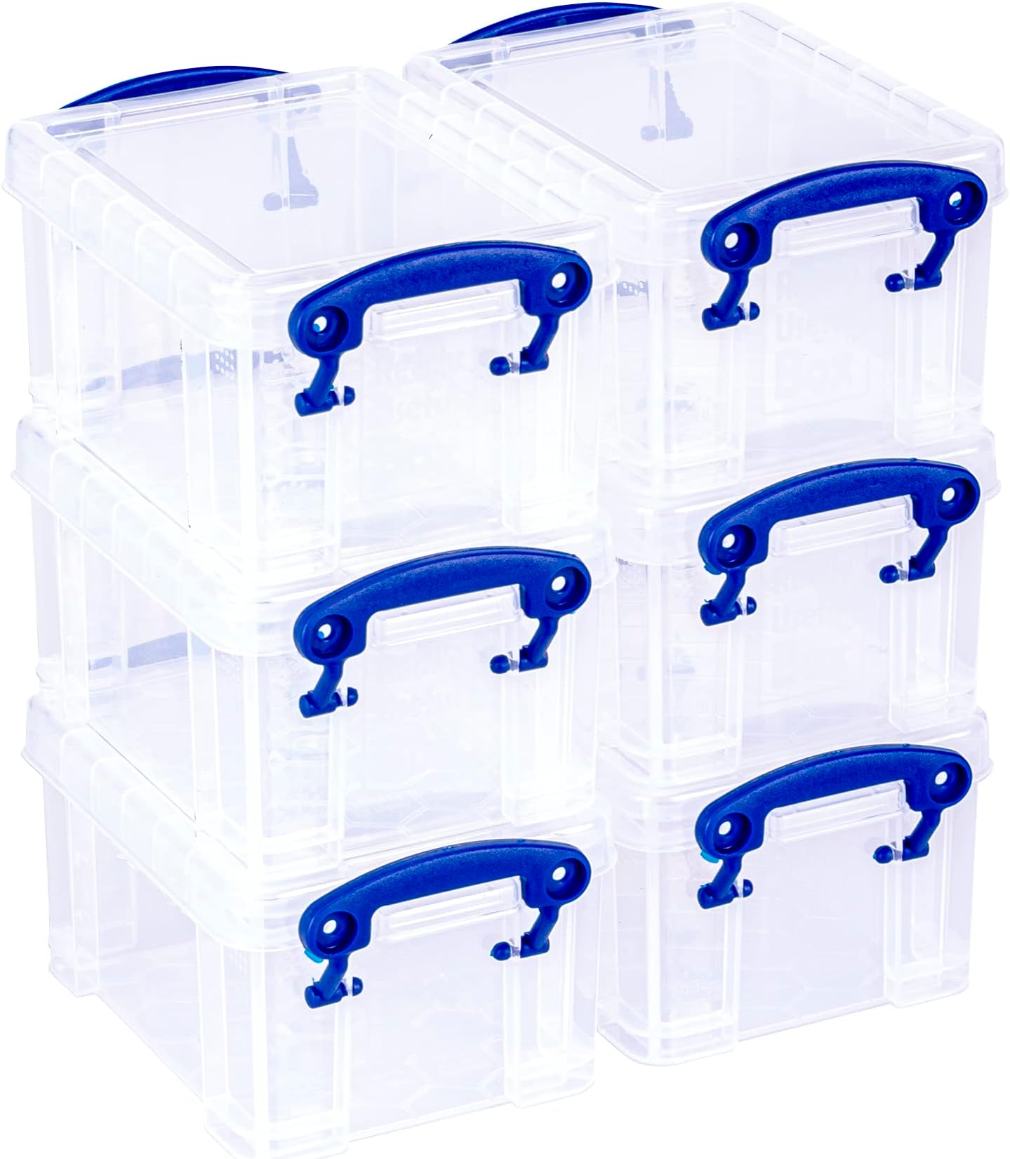 Amazon.com: Really Useful Plastic Storage Box 0.3 Litre Organiser Pack ...