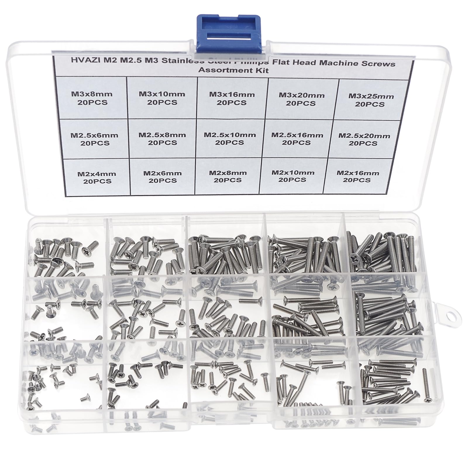 Snapklik.com : M2 M2.5 M3 Stainless Steel Phillips Flat Head Machine ...