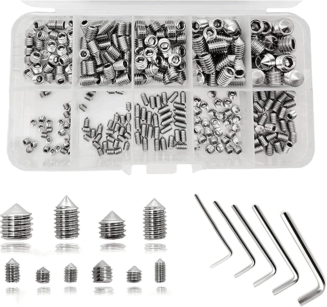 Premium Madenschrauben - M3x3-20 Stück - Wurmschrauben Innensechskant-Antrieb - Madenschraube ...
