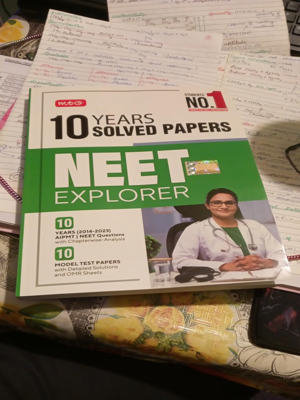 Buy MTG 10 Year NEET Previous Year Solved Papers with Chapterwise ...