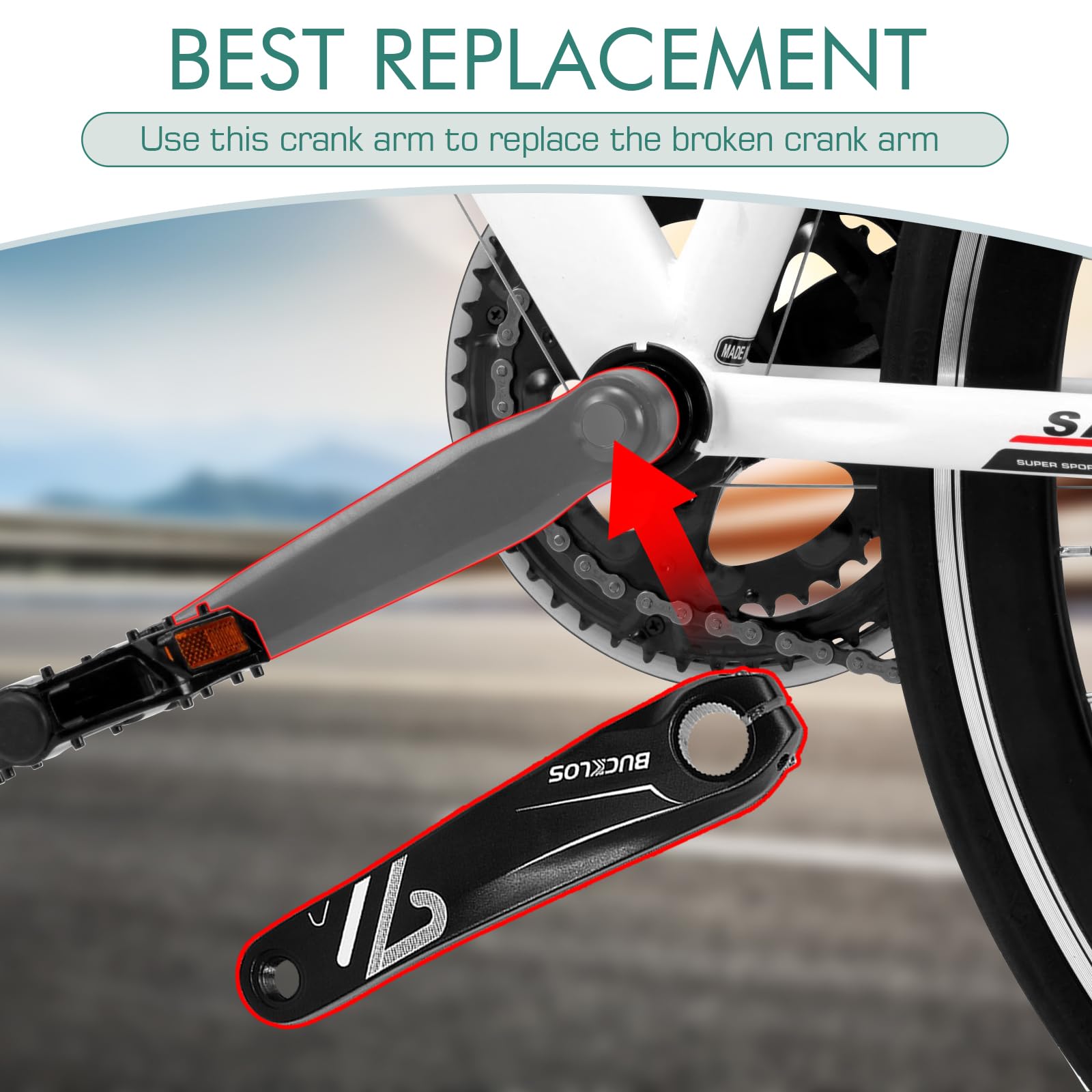 Snapklik.com : Ebike Mountain Bike Square/Diamond/Hollow Crank Arm ...