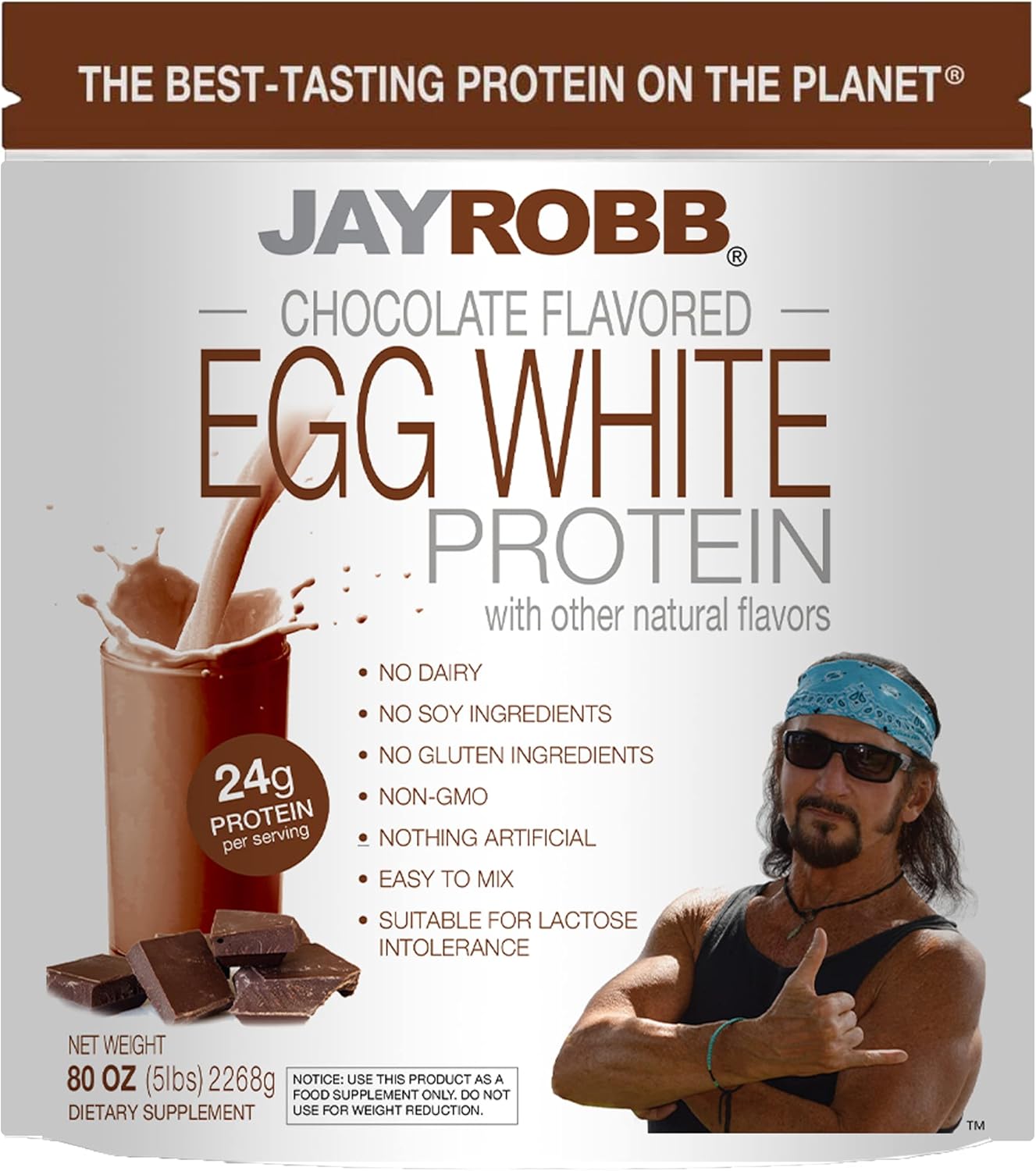 Jay Robb Egg White Protein Powder- Proteína de clara de huevo en polvo ...