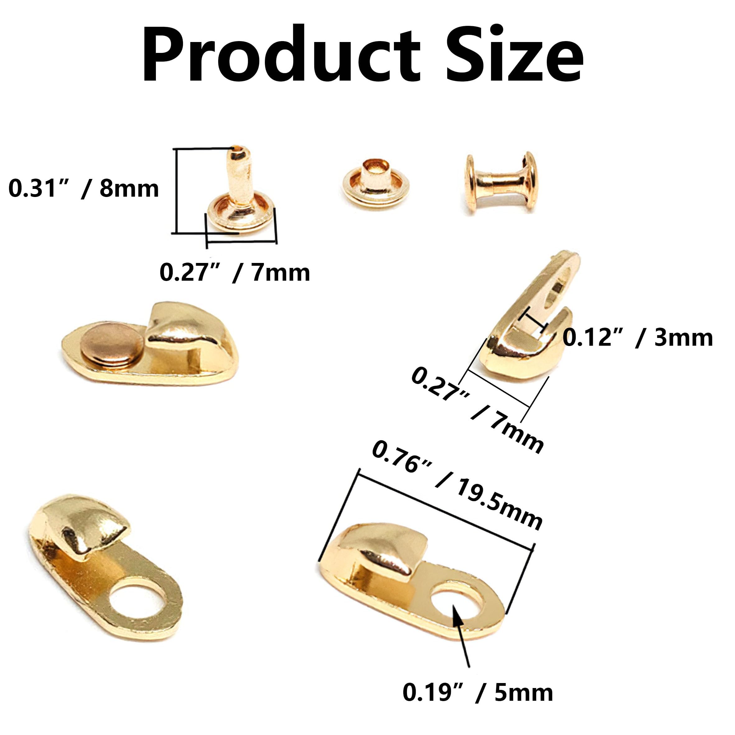 Snapklik.com : INKNOTE 40 Sets Boot Lace Hooks Shoelace Buckles Metal ...