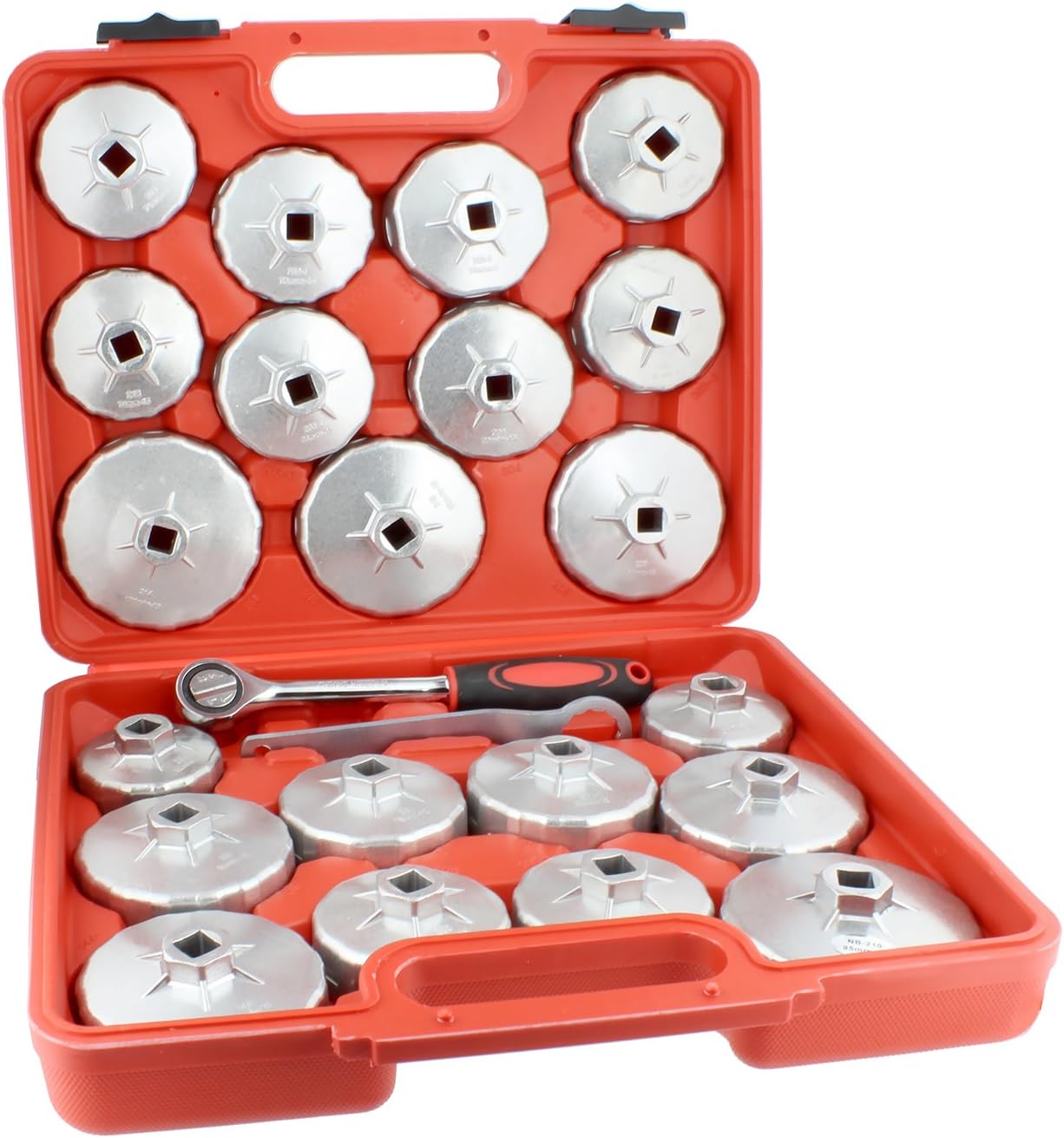 Amazon.com: Socpuro 7 Pcs Oil Filter Wrench Socket Set, 3/8 inch Drive ...