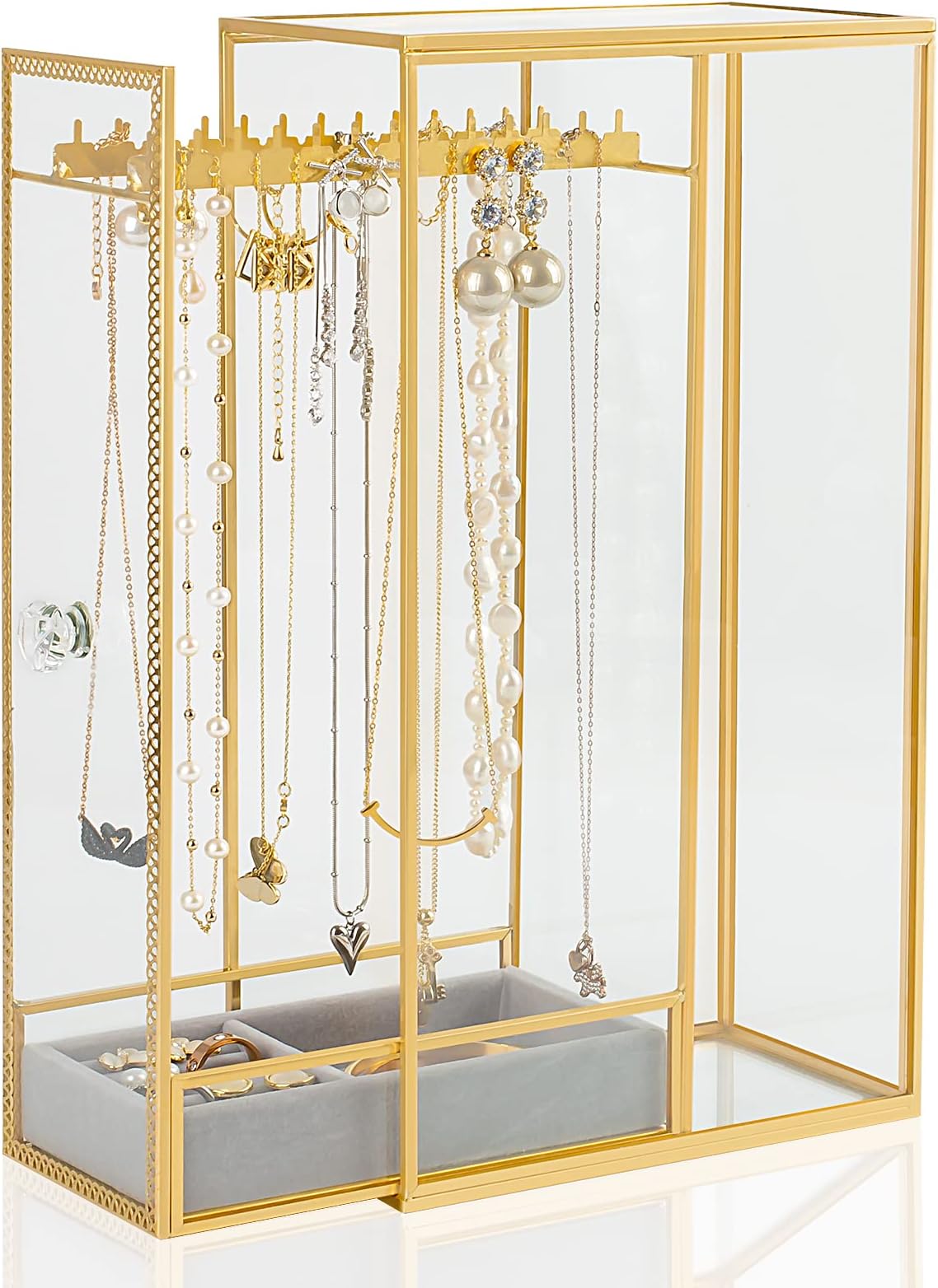 Amazon.com: Stock Your Home Long Necklace Holder with 12 Hooks ...