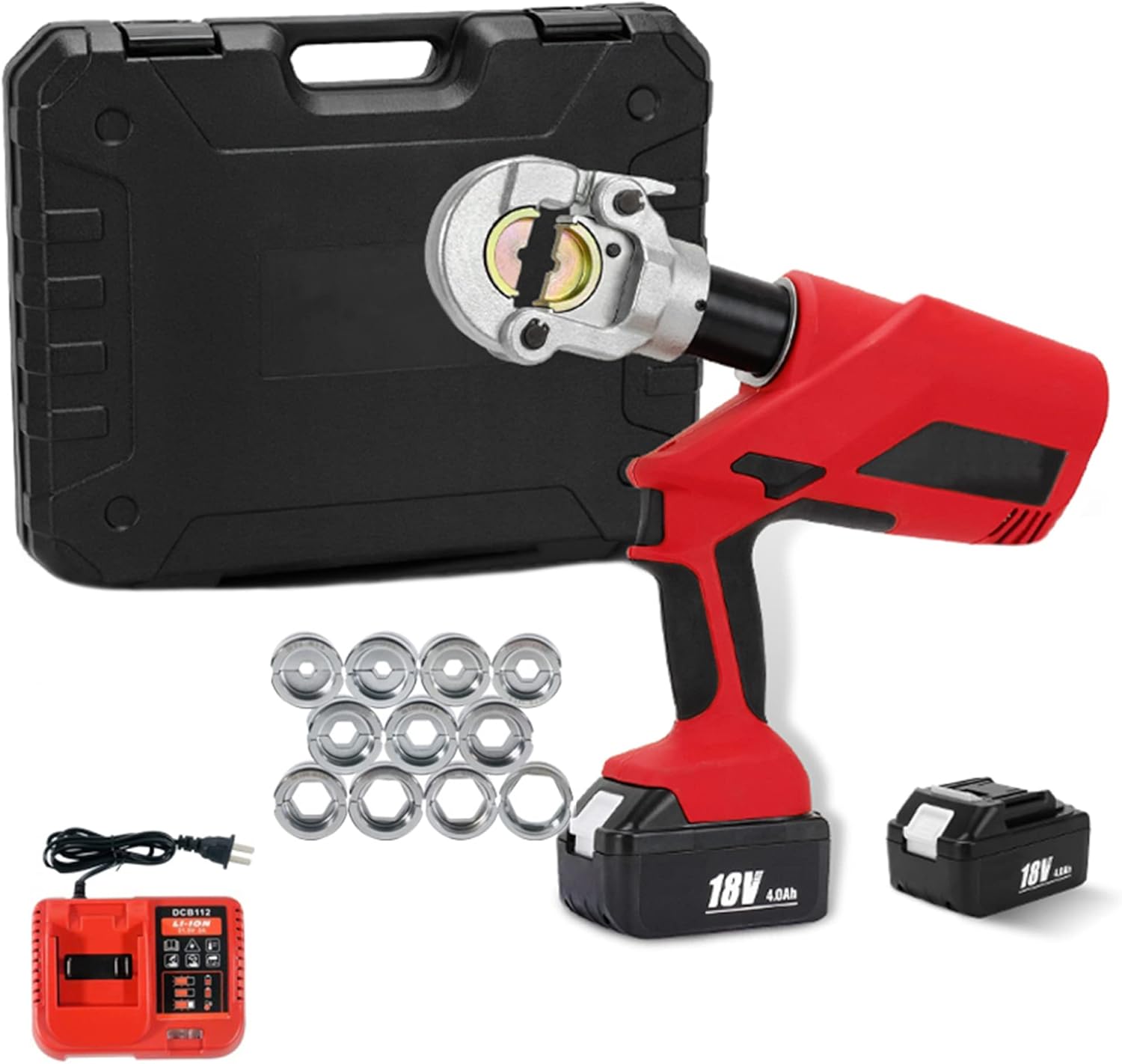 Hydraulic Wire Crimper, Battery Powered Cable Crimping Tools with ...