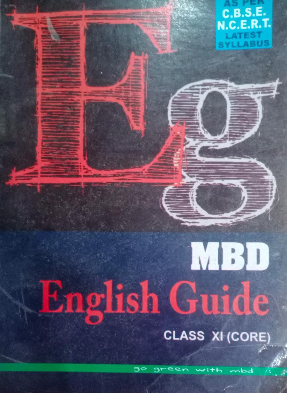 MBD English Guide Core Class 11 (Second Hand & Used Book) (S) : DP ...