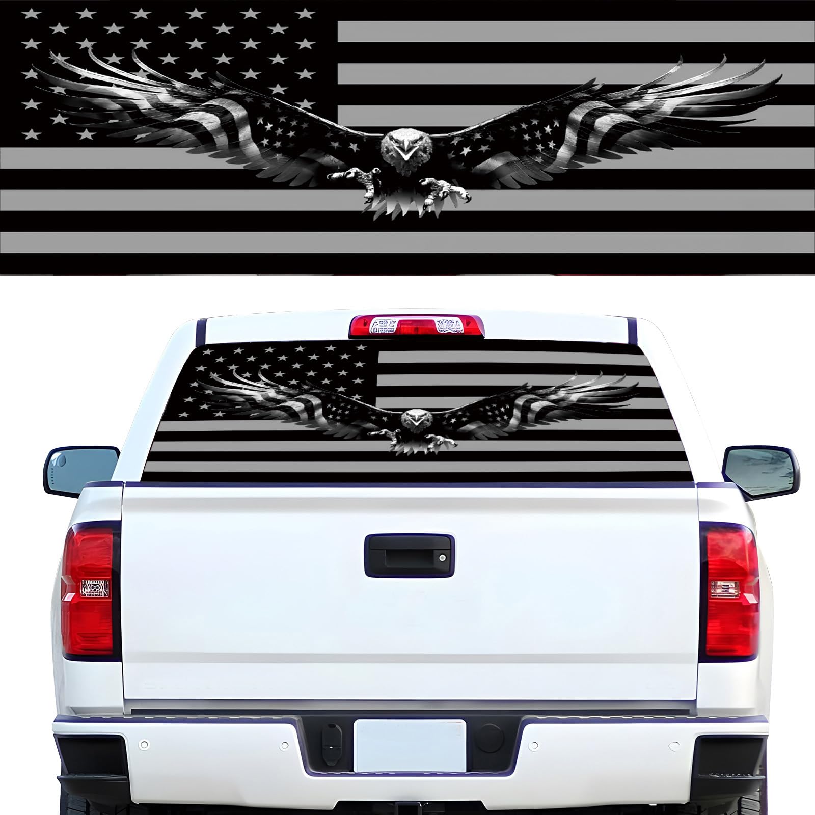 Amazon.com - Tobethay Rear Window Decals for Trucks - 65x22 in Back ...