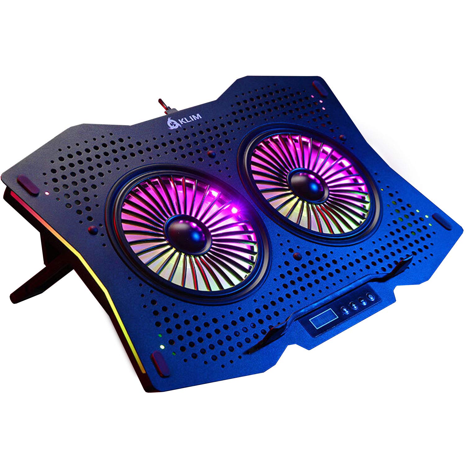 KLIM Halo + Laptop Cooling Stand with RGB backlighting + 11" - 17 ...