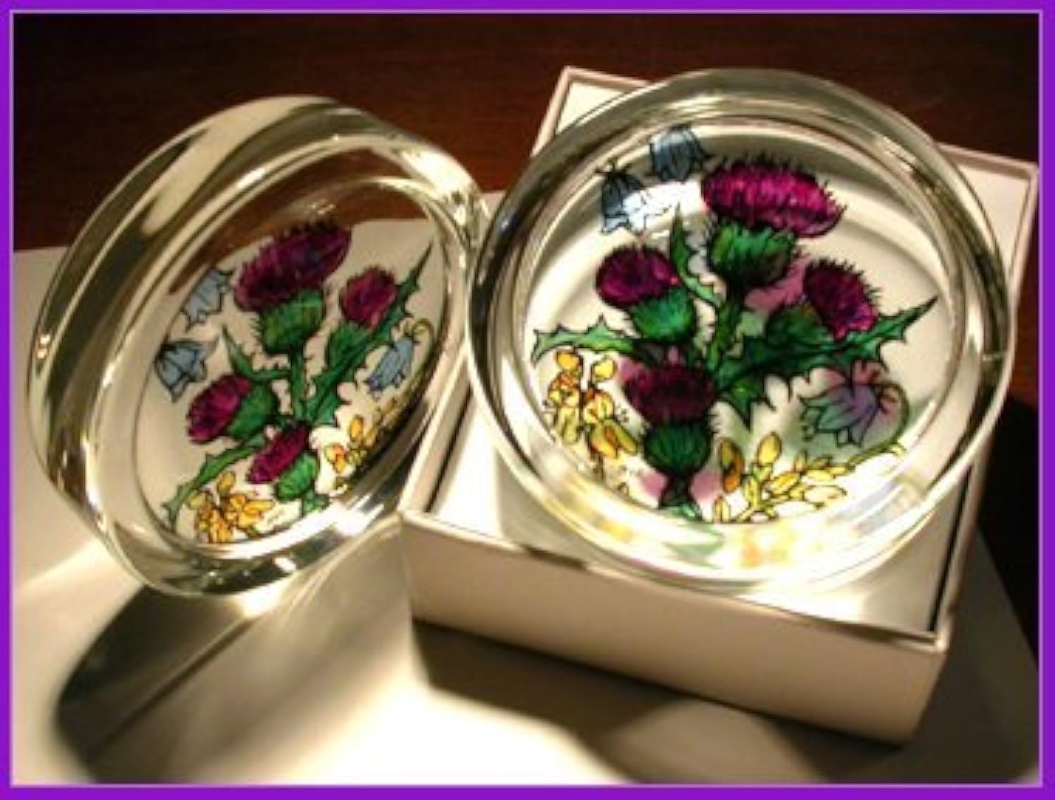 Glass Paperweight Large Victorian Tudor Rose Stained Glass Window Rose ...