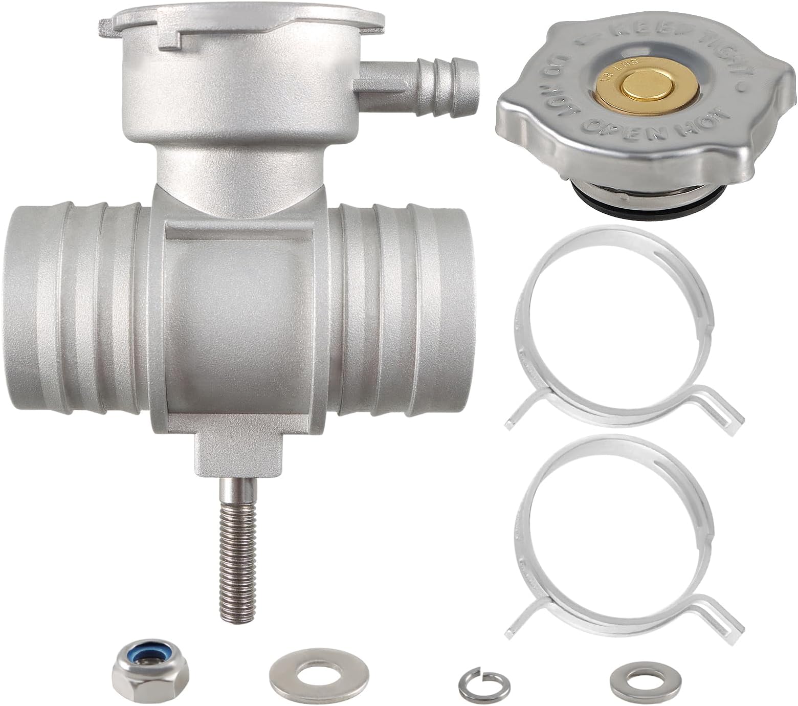 Amazon.com: HIMARKLIF Upgrade Aluminium Engine Coolant Filler Neck with ...