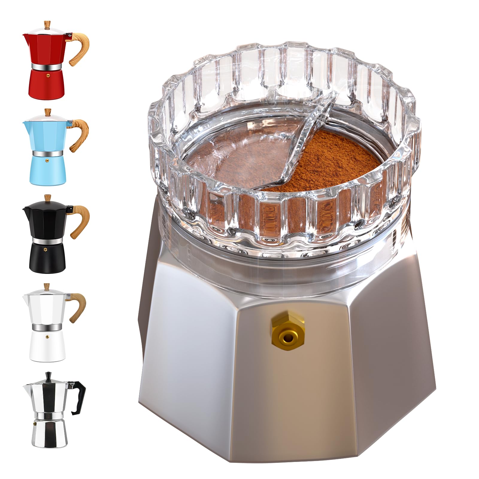 Amazon.com: DITOSH Moka Pot Dosing Funnel Transparent Mocha Dispenser ...