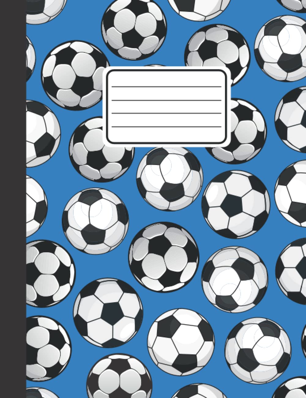 Composition Notebook Soccer Balls Sports Boys Girls Kids Children Blue ...