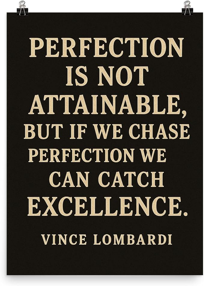 Amazon.com: Vince Lombardi Quotes Wall Decor - Inspirational Wall Art ...