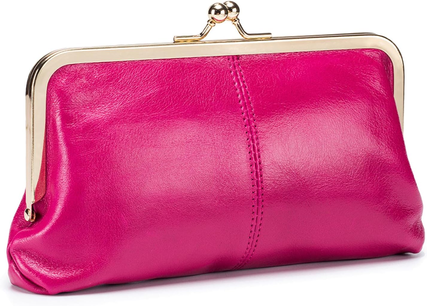 Amazon.com: Karoukee Large Genuine Leather Wallet for Women Vintage ...