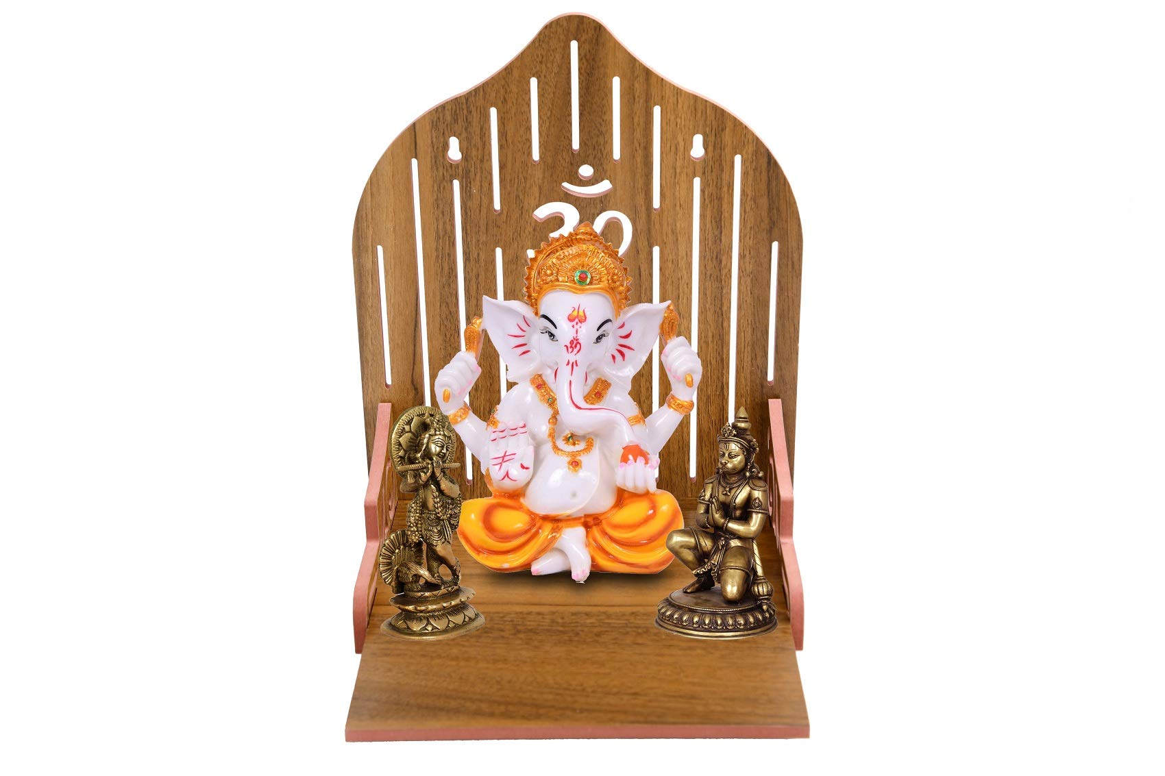 Jukusa Beautiful Wooden Hand Crafted Ganpati Stand For Ganeshji ...