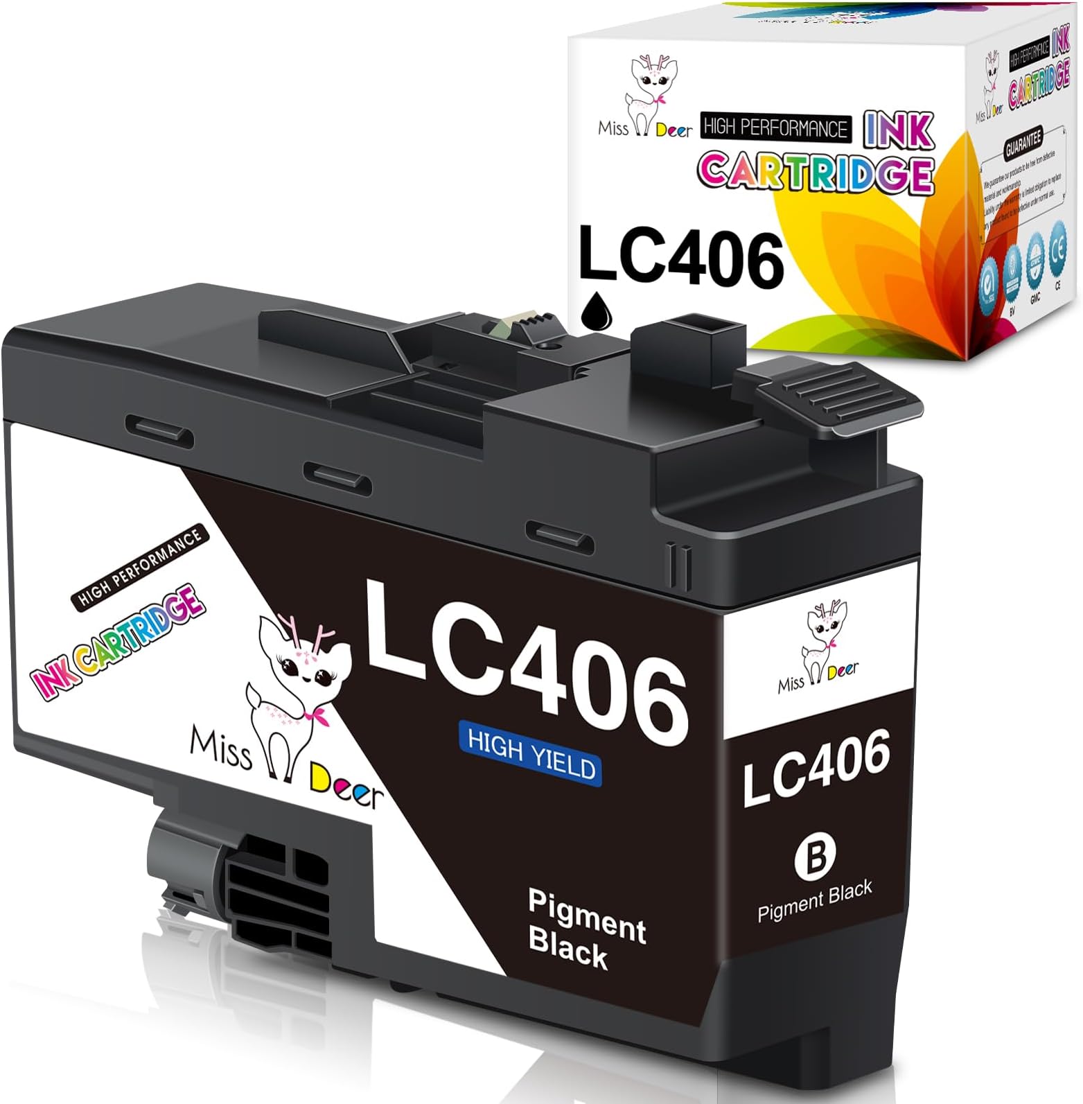 Amazon.com: LC406BK LC406XL High Yield Black Ink Cartridge (1-Pack ...