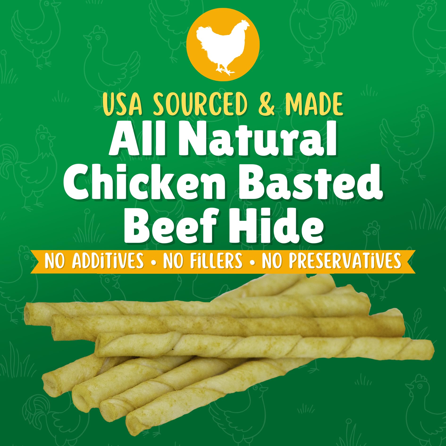 Son Golosinas Para Perros Hechas De Cuero Sin Curtir