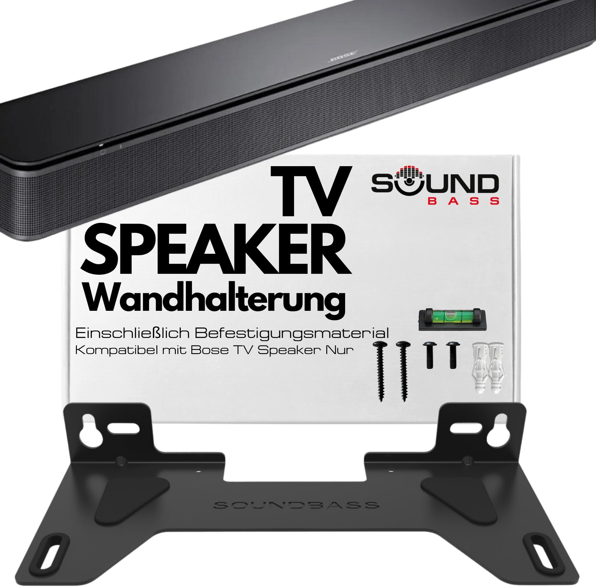 TV Speaker Wandhalterung von Soundbass, kompatibel mit Bose TV Speaker, komplett mit Allen ...