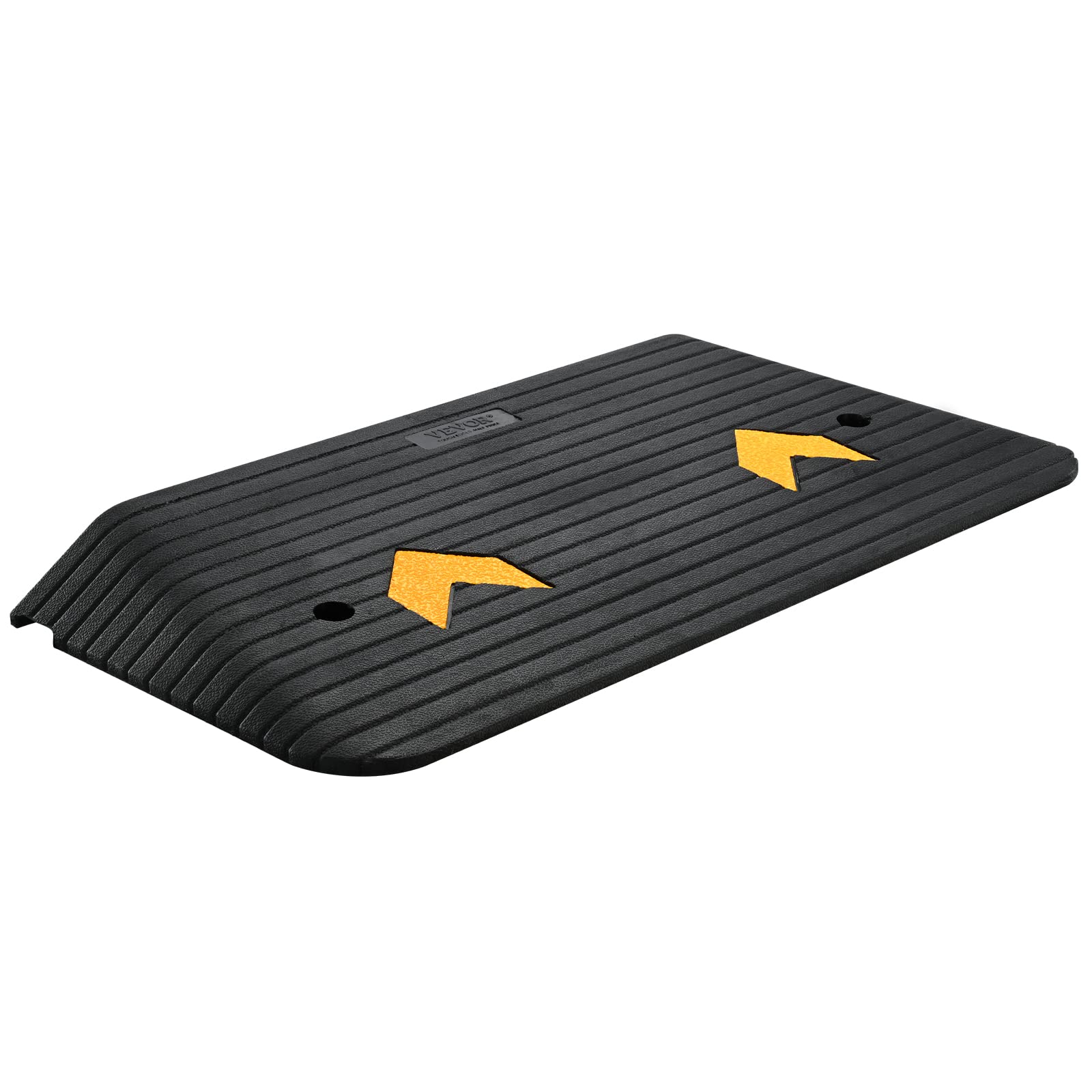 VEVOR Upgraded Rubber Threshold Ramp, 3" Rise Door Ramp with 1 Channel ...