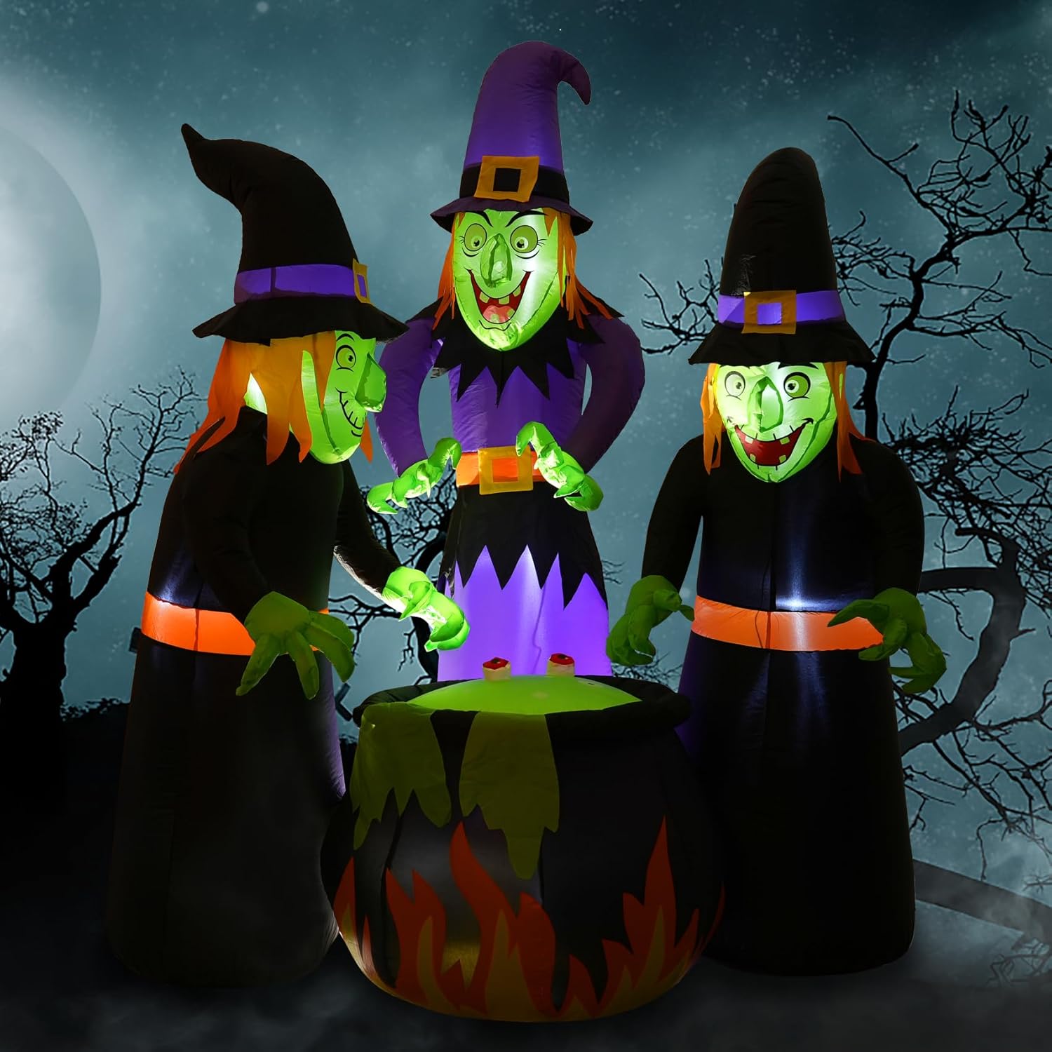 Amazon.com: Double Couple 6FT Halloween Inflatables Outdoor Decorations ...