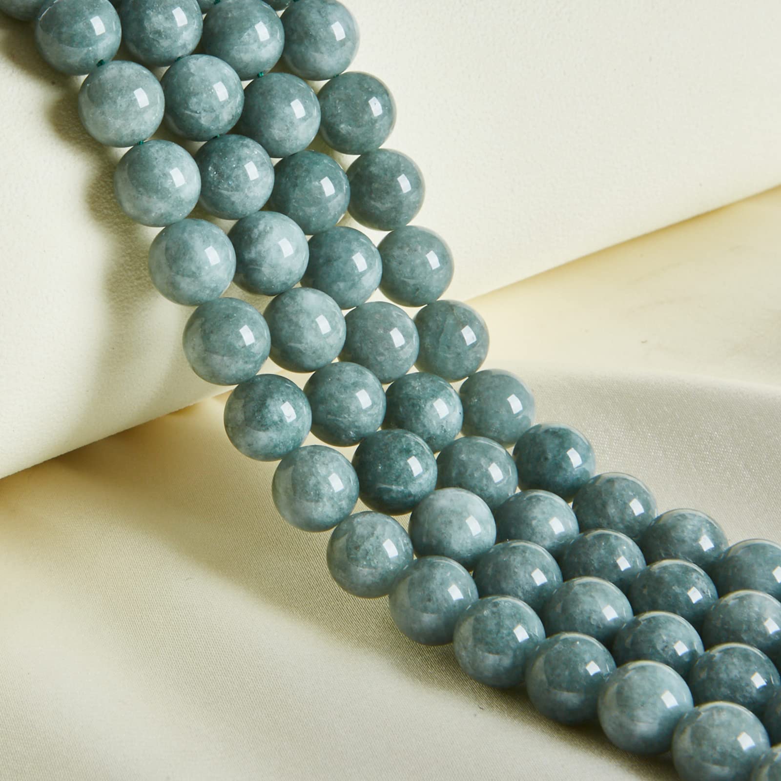 Amazon.com: 60pcs 6mm Natural Burmese Jade Beads Gemstone Beads Round ...