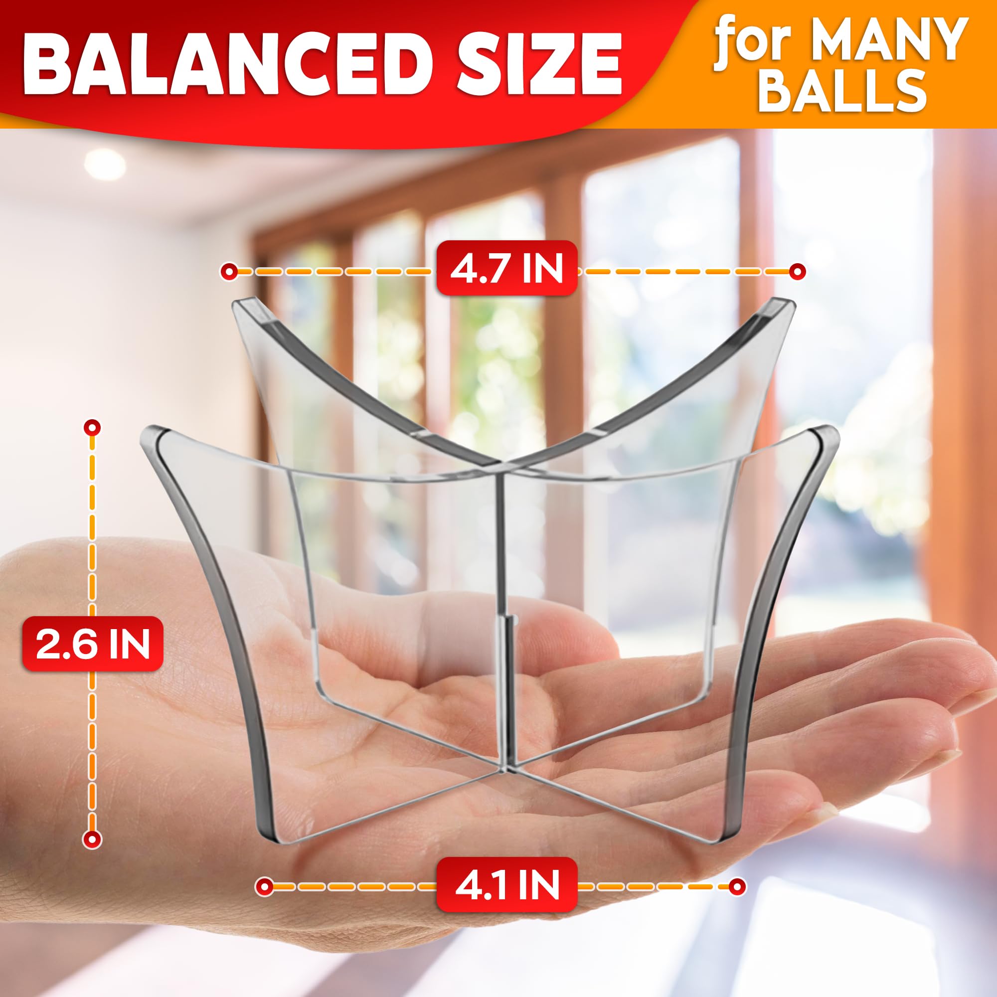 Snapklik.com : Basketball Stand Display & Holder Non-Slip Mount Soccer ...