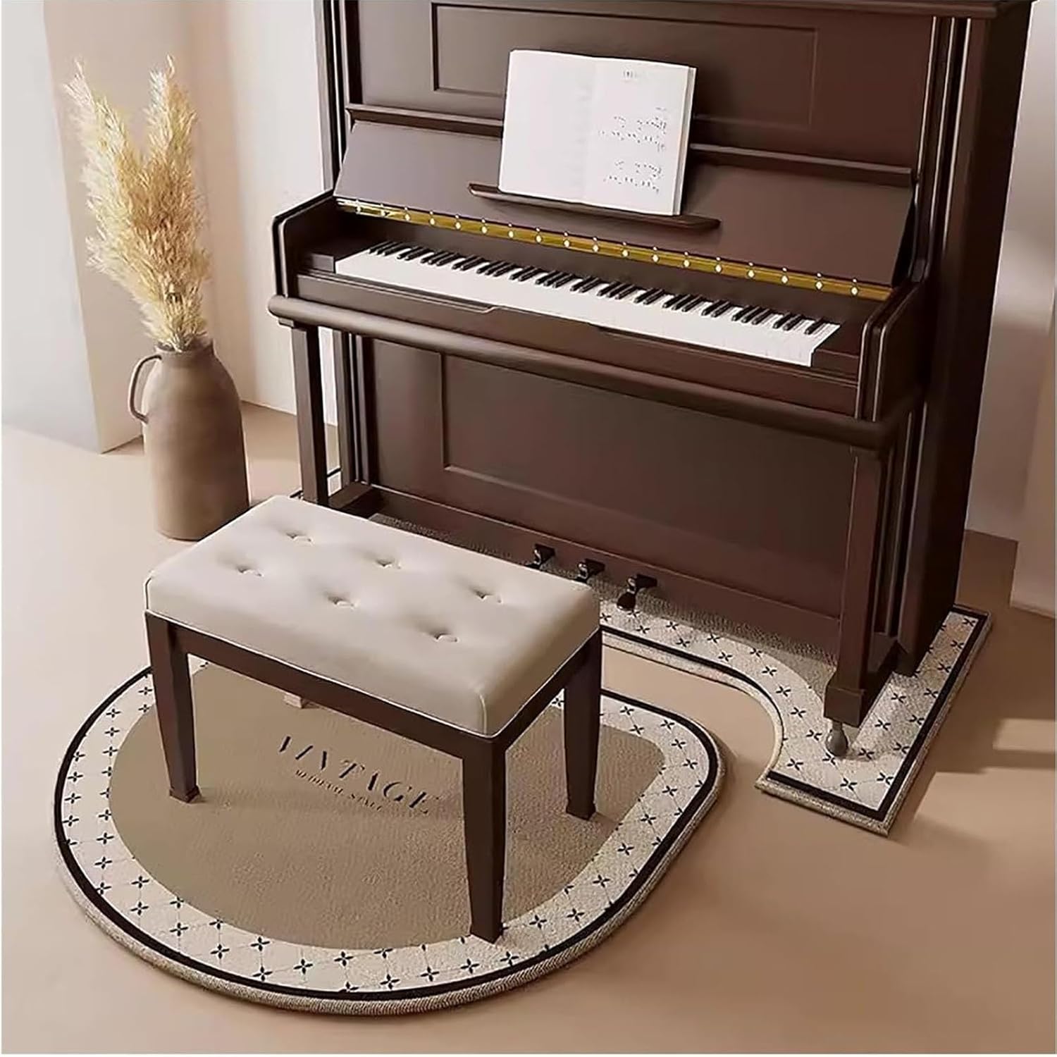 Amazon.com: Piano Rug,Upright Piano Carpet Protector,Soundproof Carpet for Piano,Piano ...