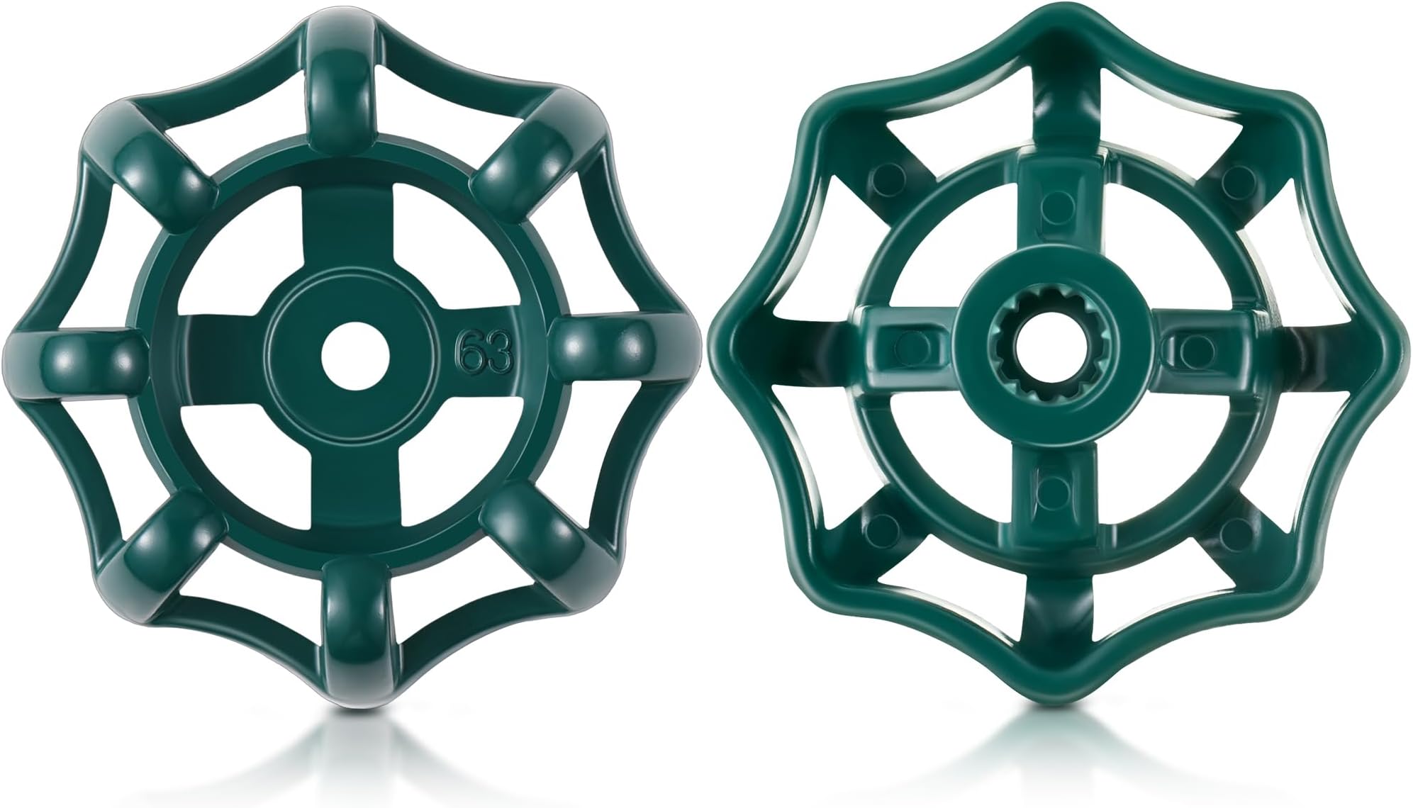 Dreyoo 2 Pack Outdoor Faucet Handles, 0.43" Round Stem Hole Faucet ...