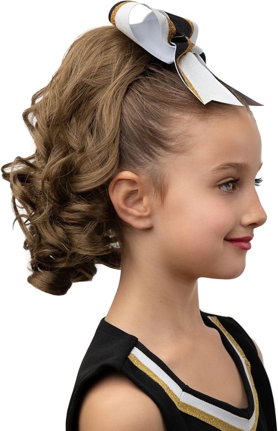 Amazon.com : Perfect Curls Cheerleader Hairpiece, 14 inch Curly ...